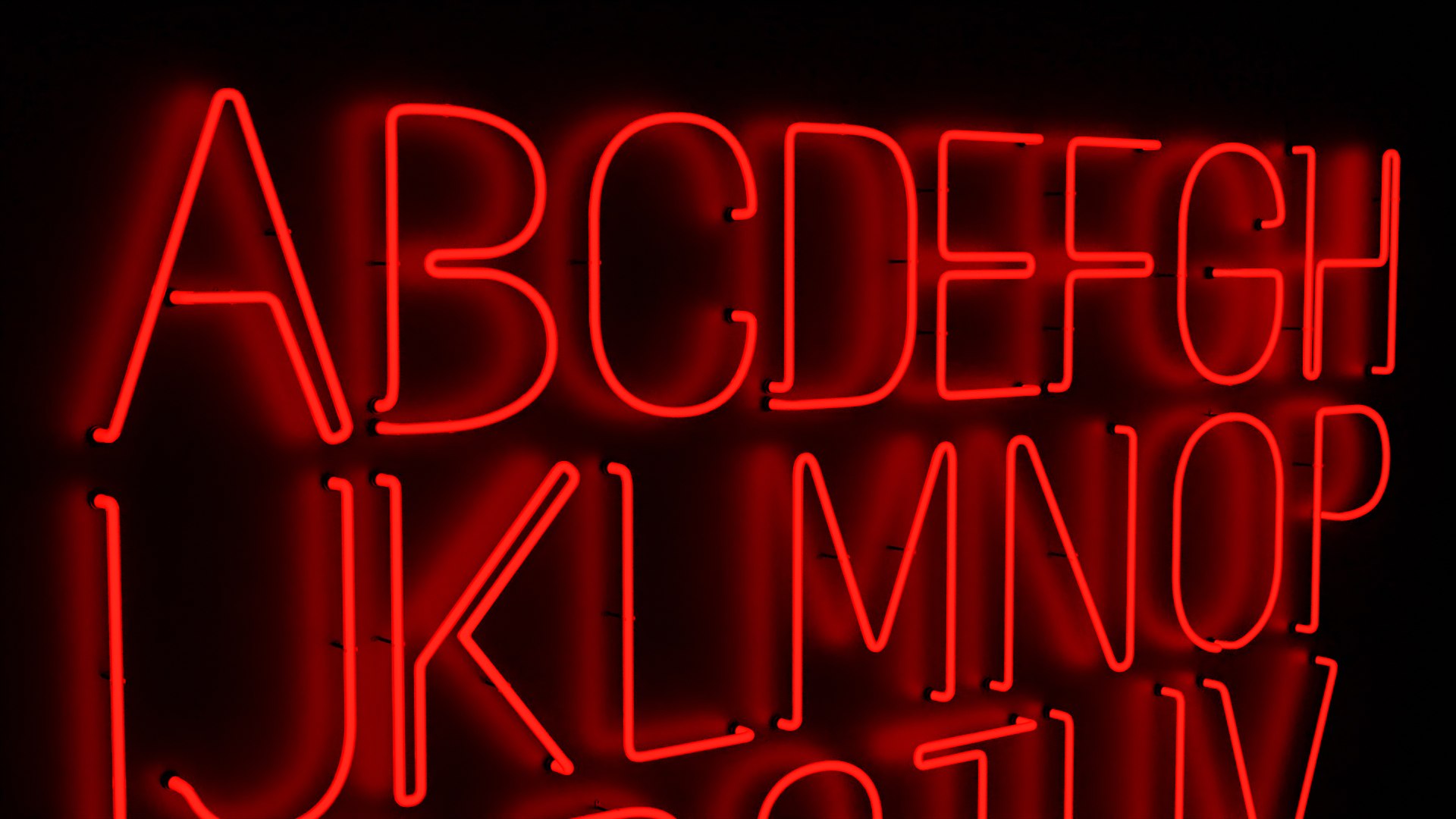 3D Neon Red Alphabets - Uppercase - TurboSquid 2180946