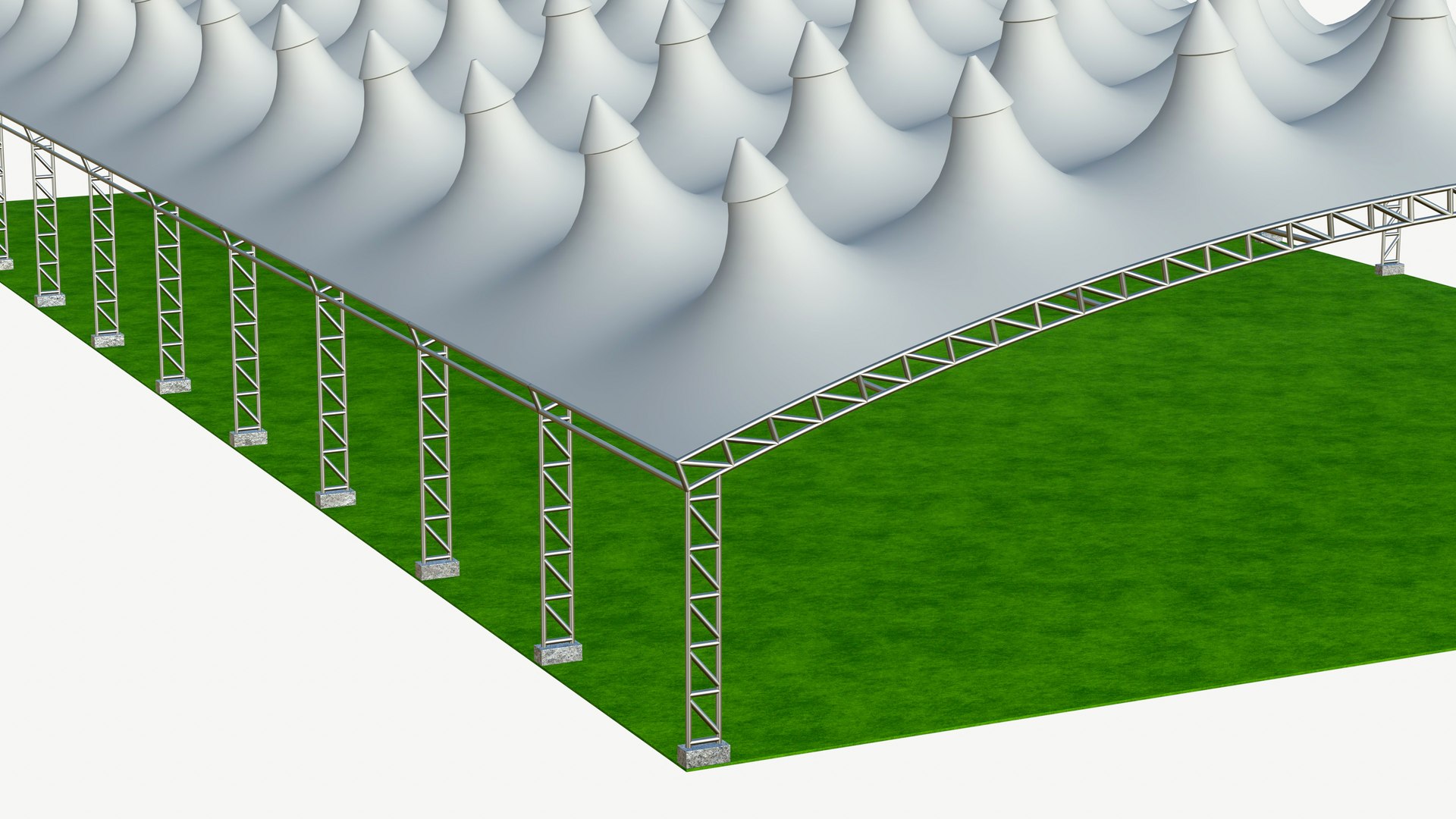 Steel Structure Arch 3D Model - TurboSquid 2317311