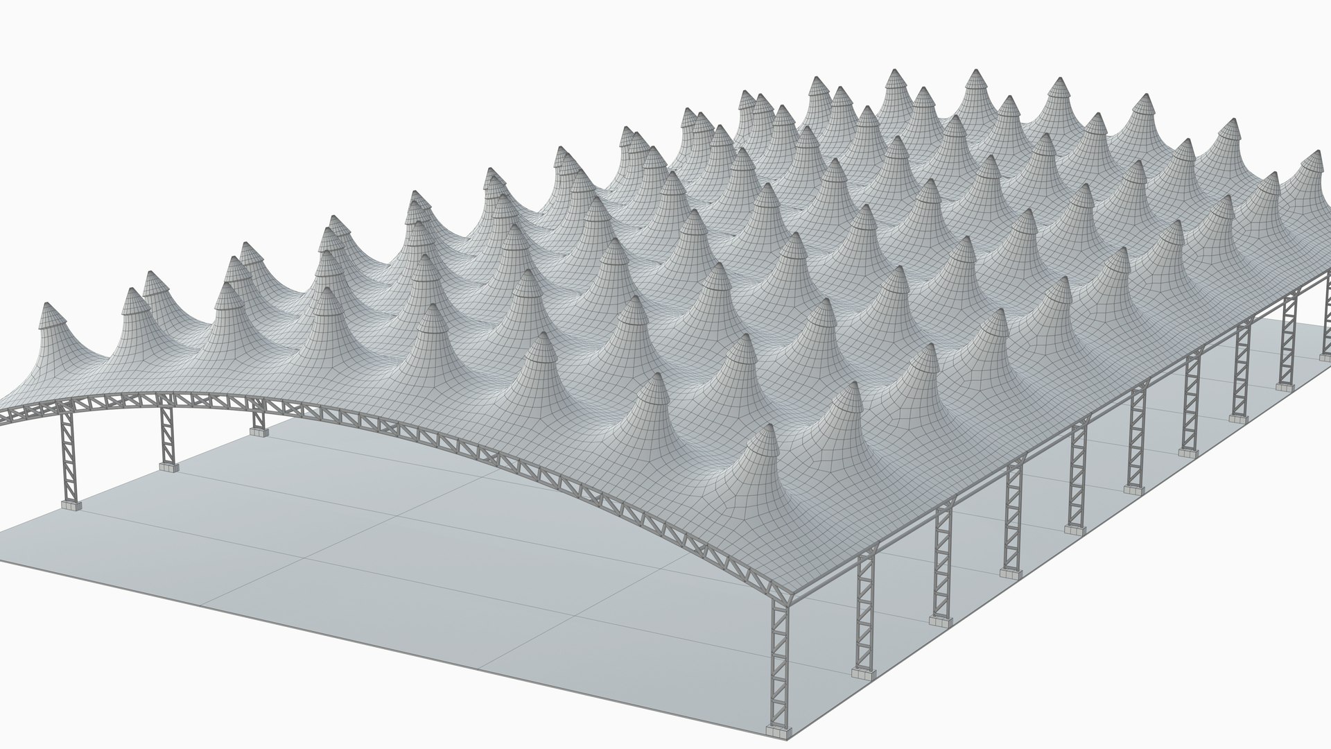 Steel Structure Arch 3D Model - TurboSquid 2317311