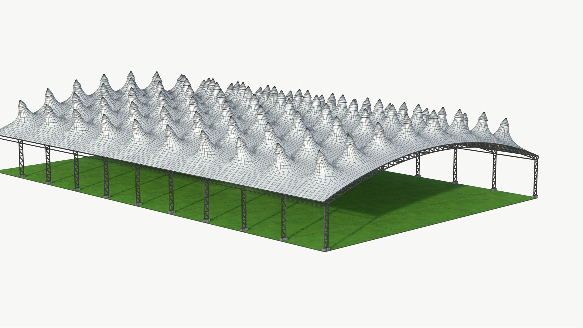 Steel Structure Arch 3D Model - TurboSquid 2317311