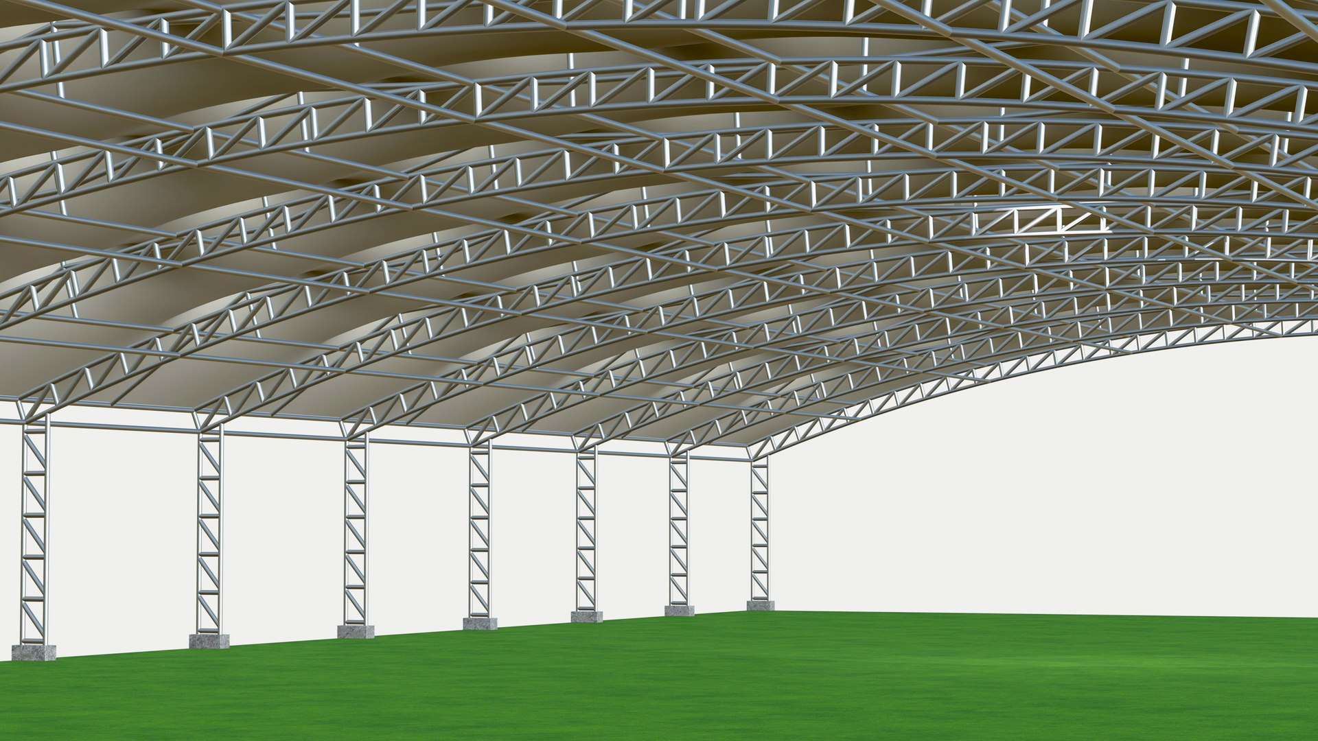 Steel Structure Arch 3D Model - TurboSquid 2317311