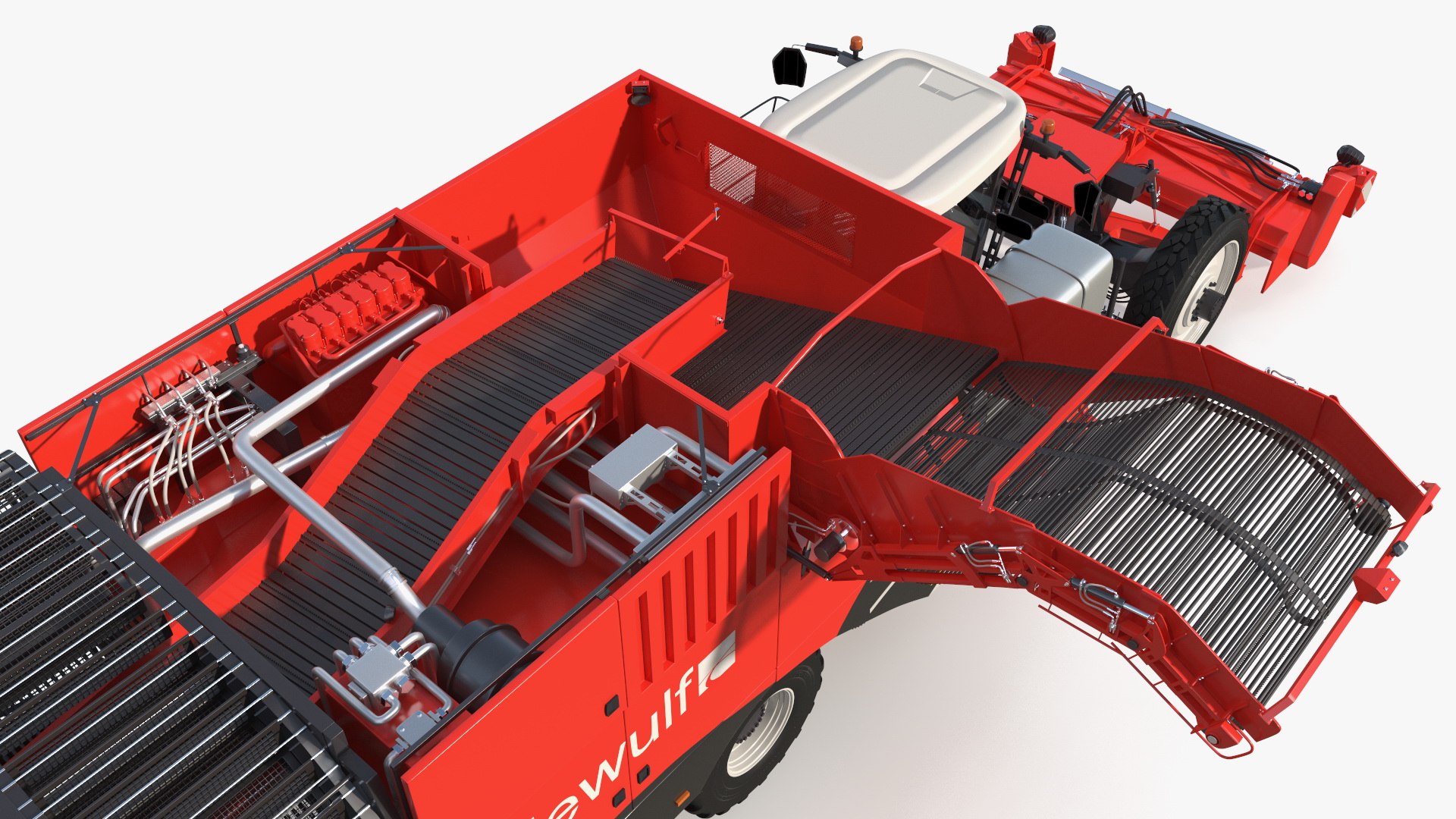 Dewulf Enduro 4-Row Harvester 3D Model - TurboSquid 2040971