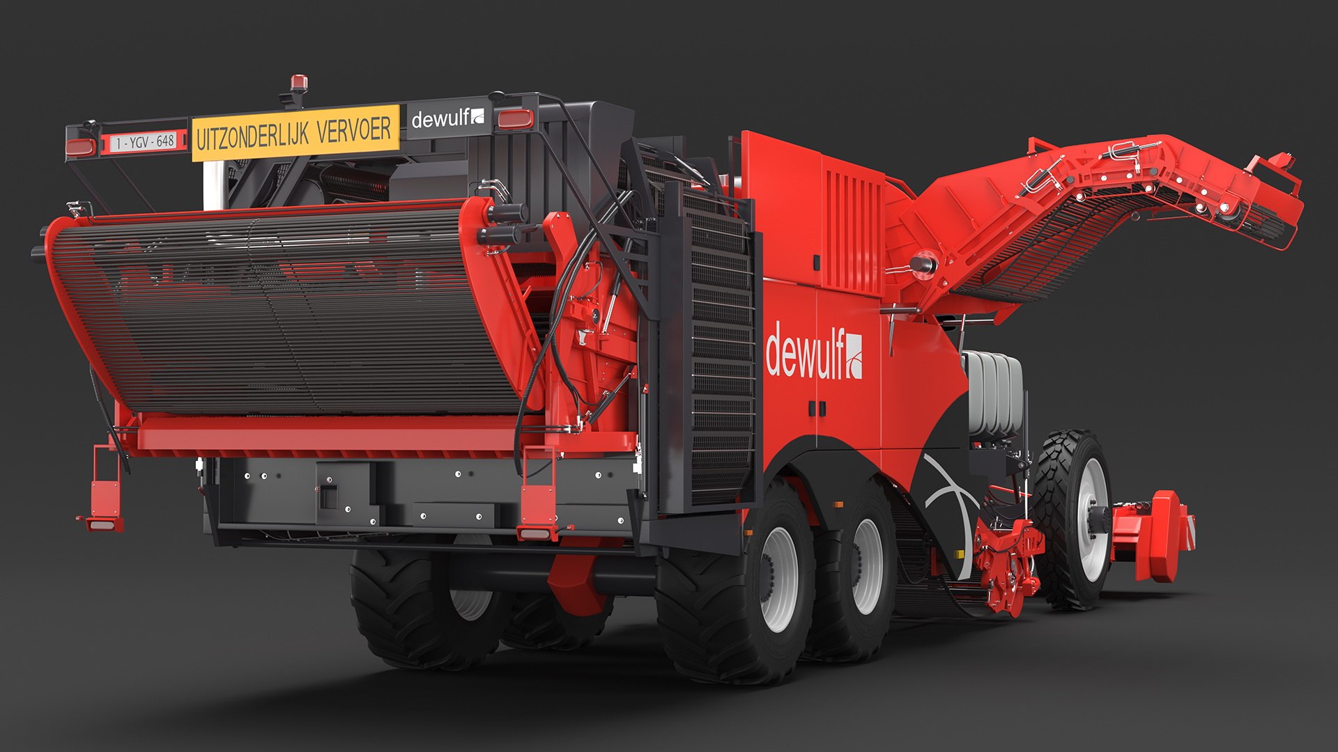 Dewulf Enduro 4-Row Harvester 3D model - TurboSquid 2040971