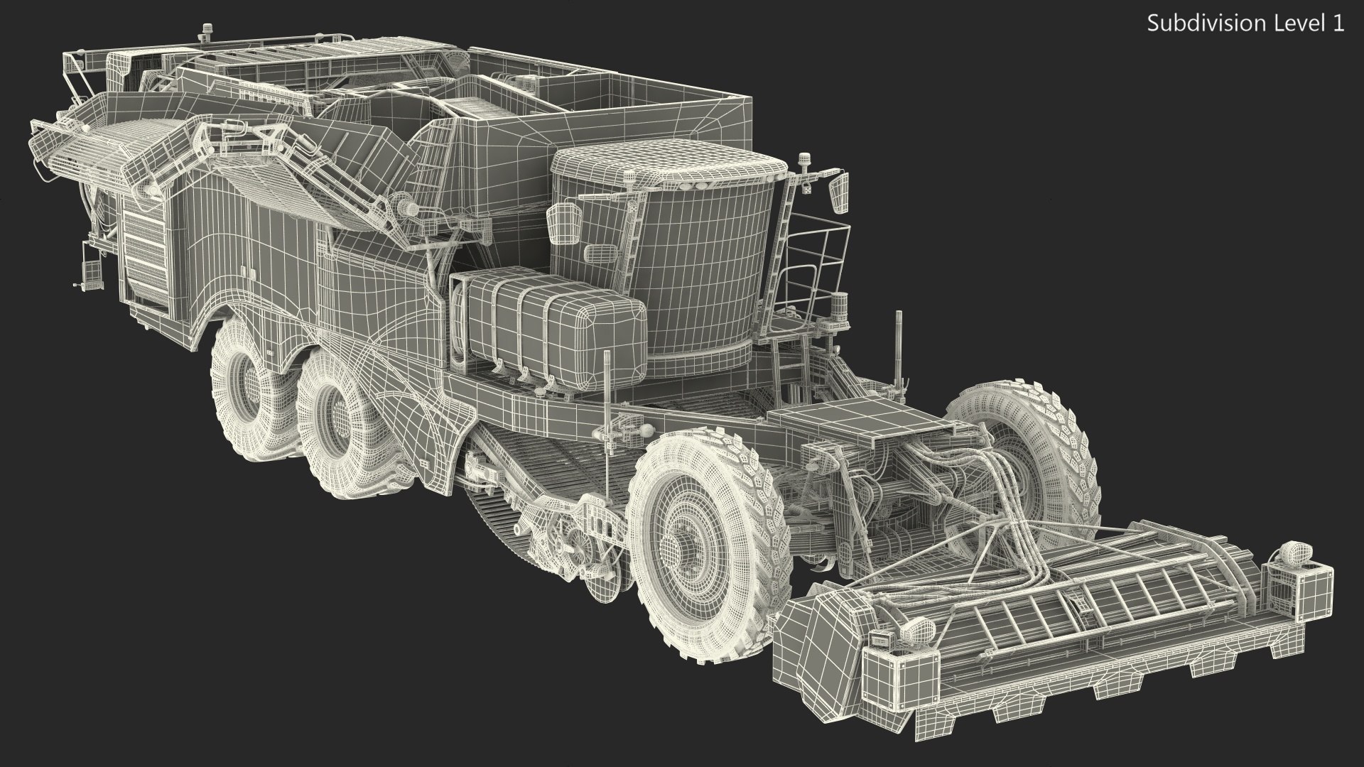 Dewulf Enduro 4-Row Harvester 3D Model - TurboSquid 2040971