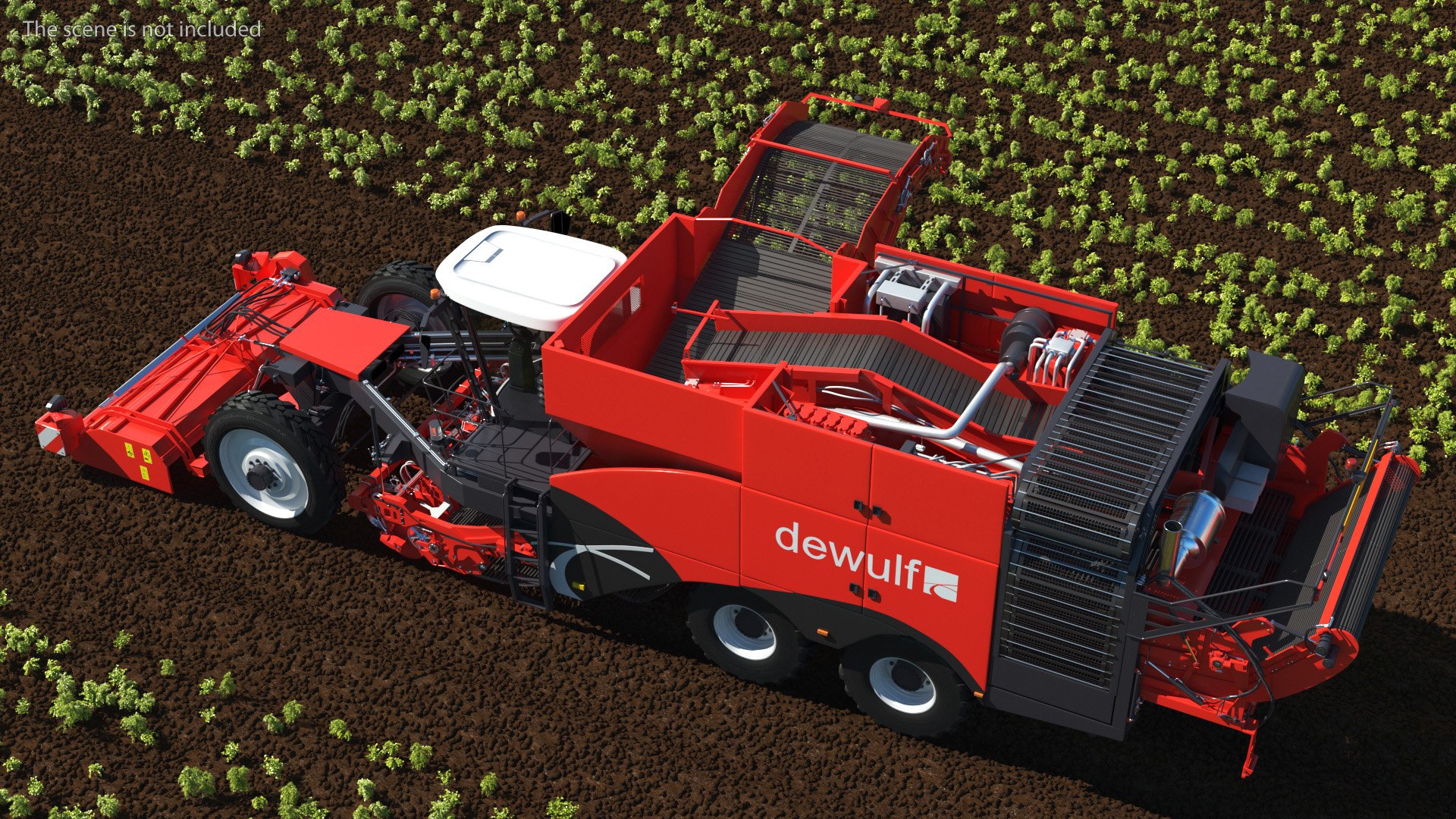 Dewulf Enduro 4-Row Harvester 3D model - TurboSquid 2040971