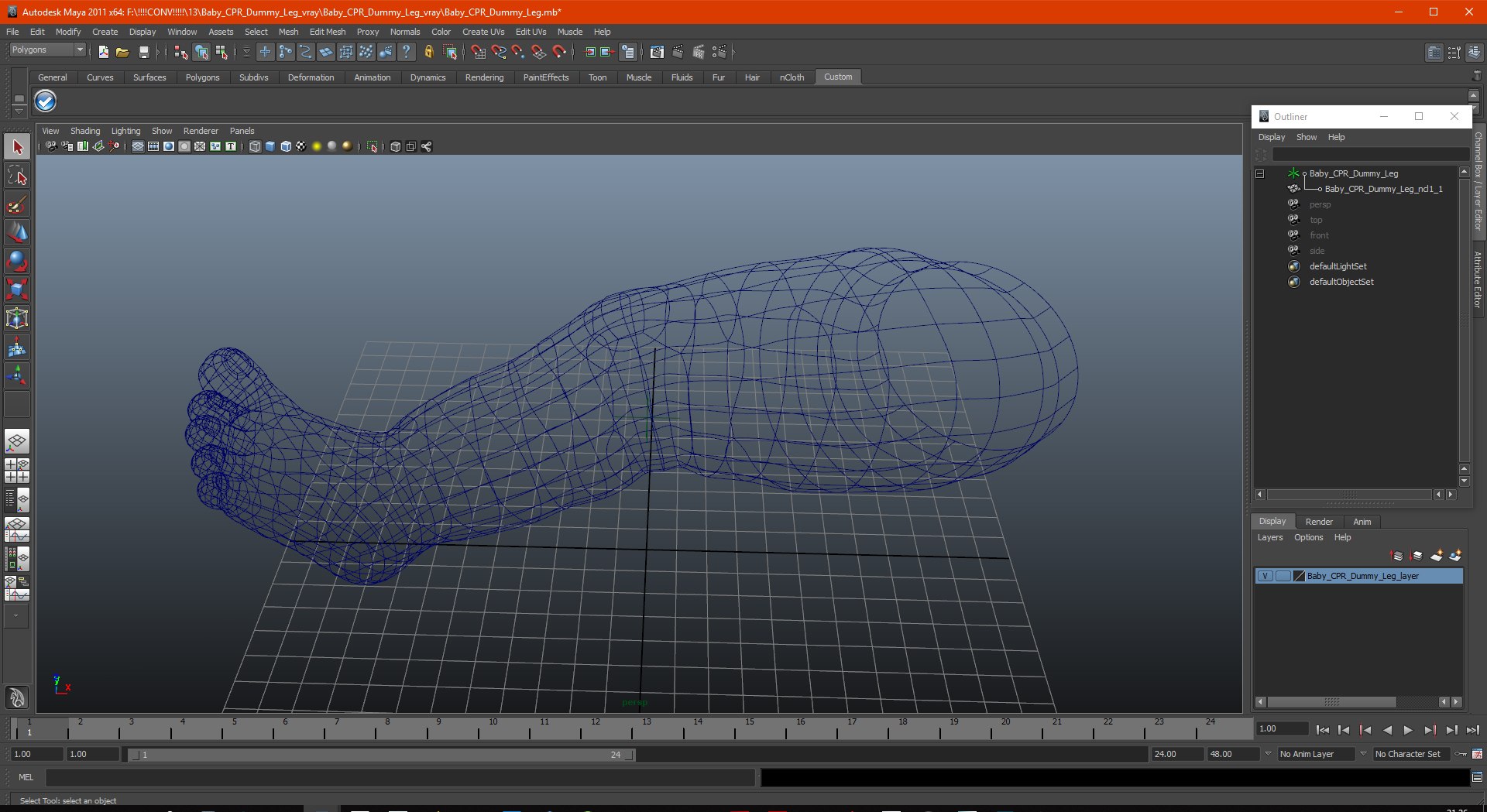 Baby Cpr Dummy Leg Model - TurboSquid 1476105