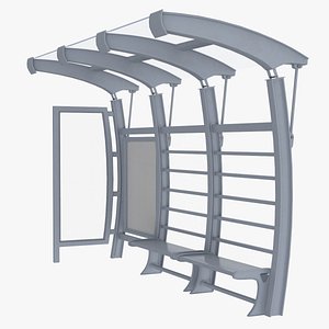 Bus Stop Enclosure glTF Models for Download | TurboSquid
