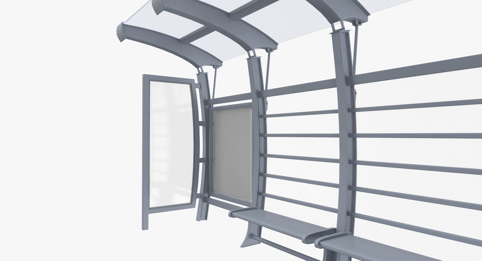 Bus Stop 03 Clean And Dirty 3D Model - TurboSquid 1952827