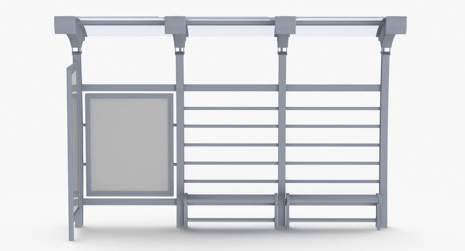 Bus Stop 03 Clean And Dirty 3D Model - TurboSquid 1952827