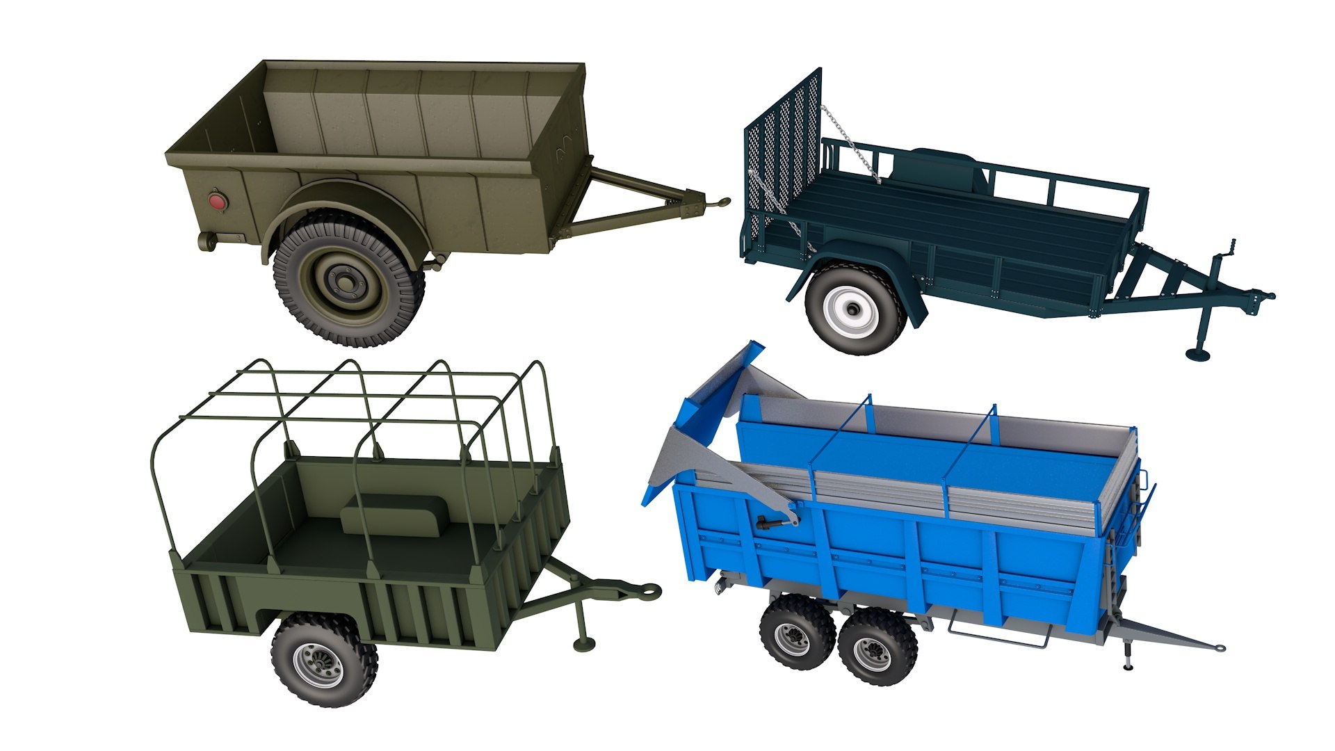 3D Trailers Collection - TurboSquid 1908226