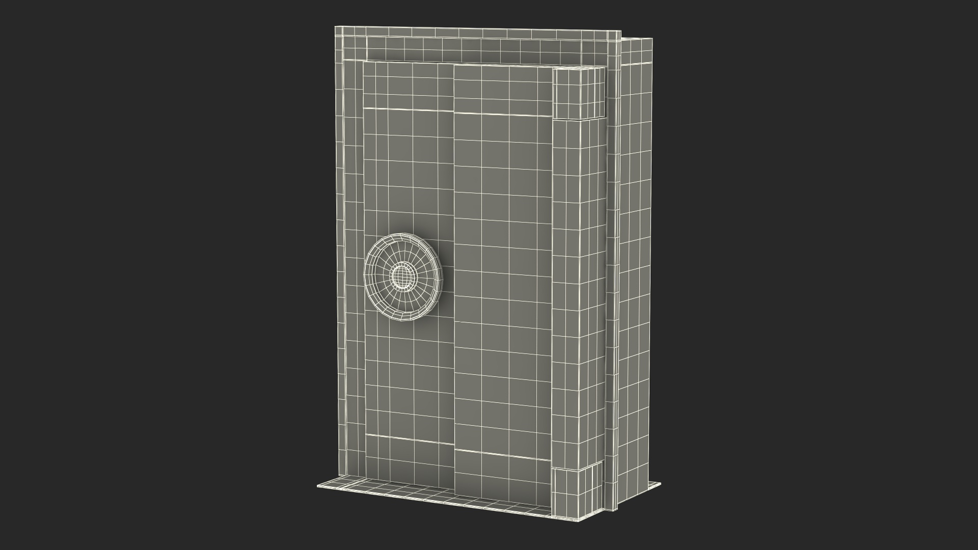 Vault Room Iron Door Model - TurboSquid 2352122