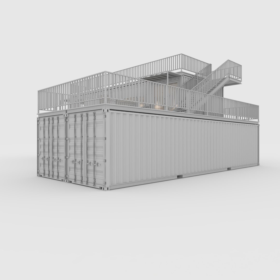 3D Model Container House 3 - TurboSquid 2107540