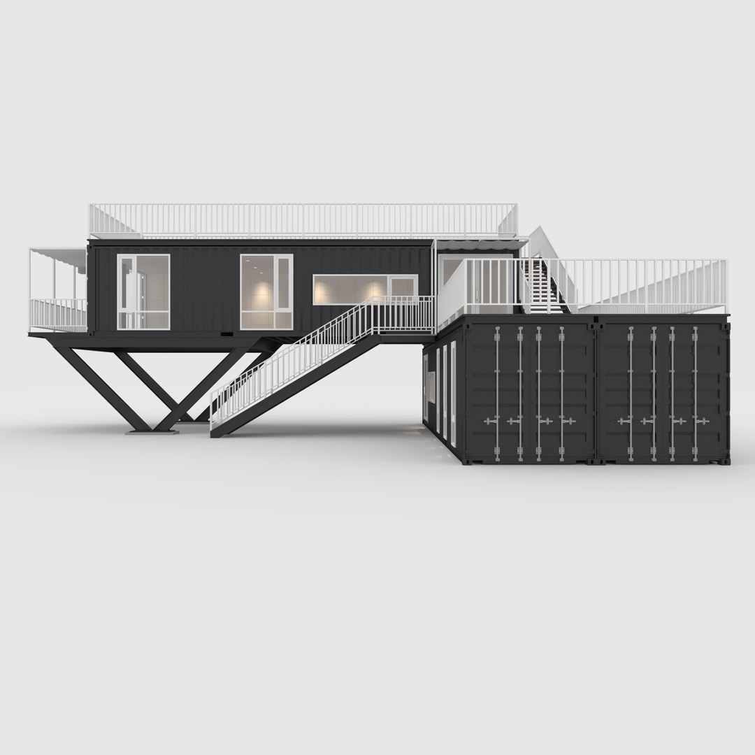 3D Model Container House 3 - TurboSquid 2107540
