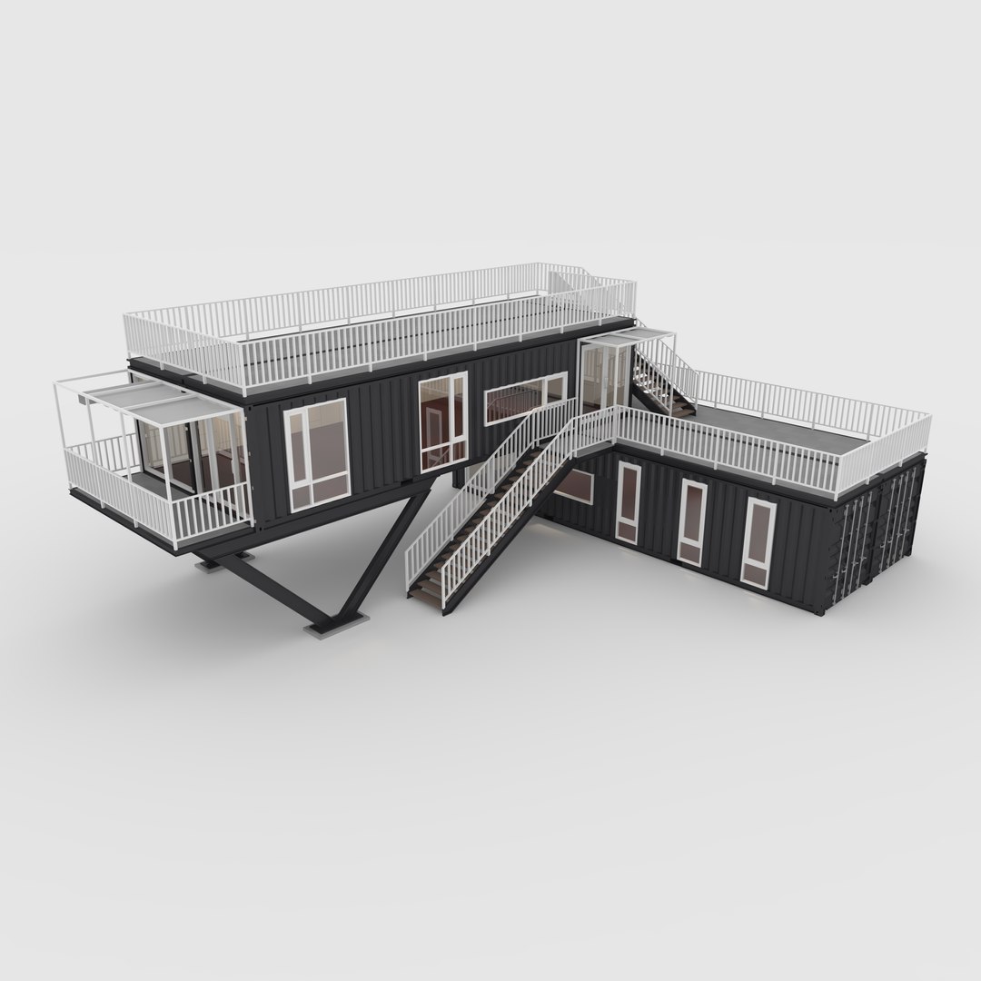 3D Model Container House 3 - TurboSquid 2107540