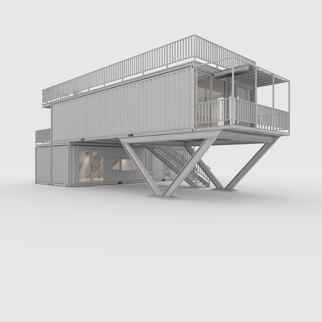 3D Model Container House 3 - TurboSquid 2107540