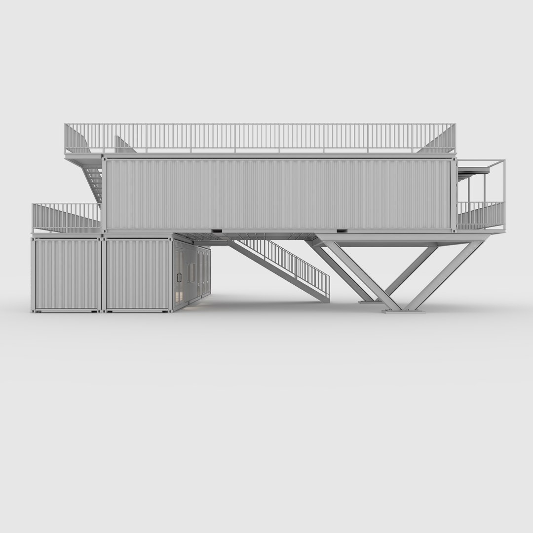 3D Model Container House 3 - TurboSquid 2107540