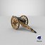 Field Cannon 3d Model