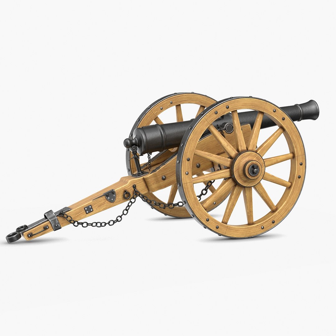 Field Cannon 3d Model