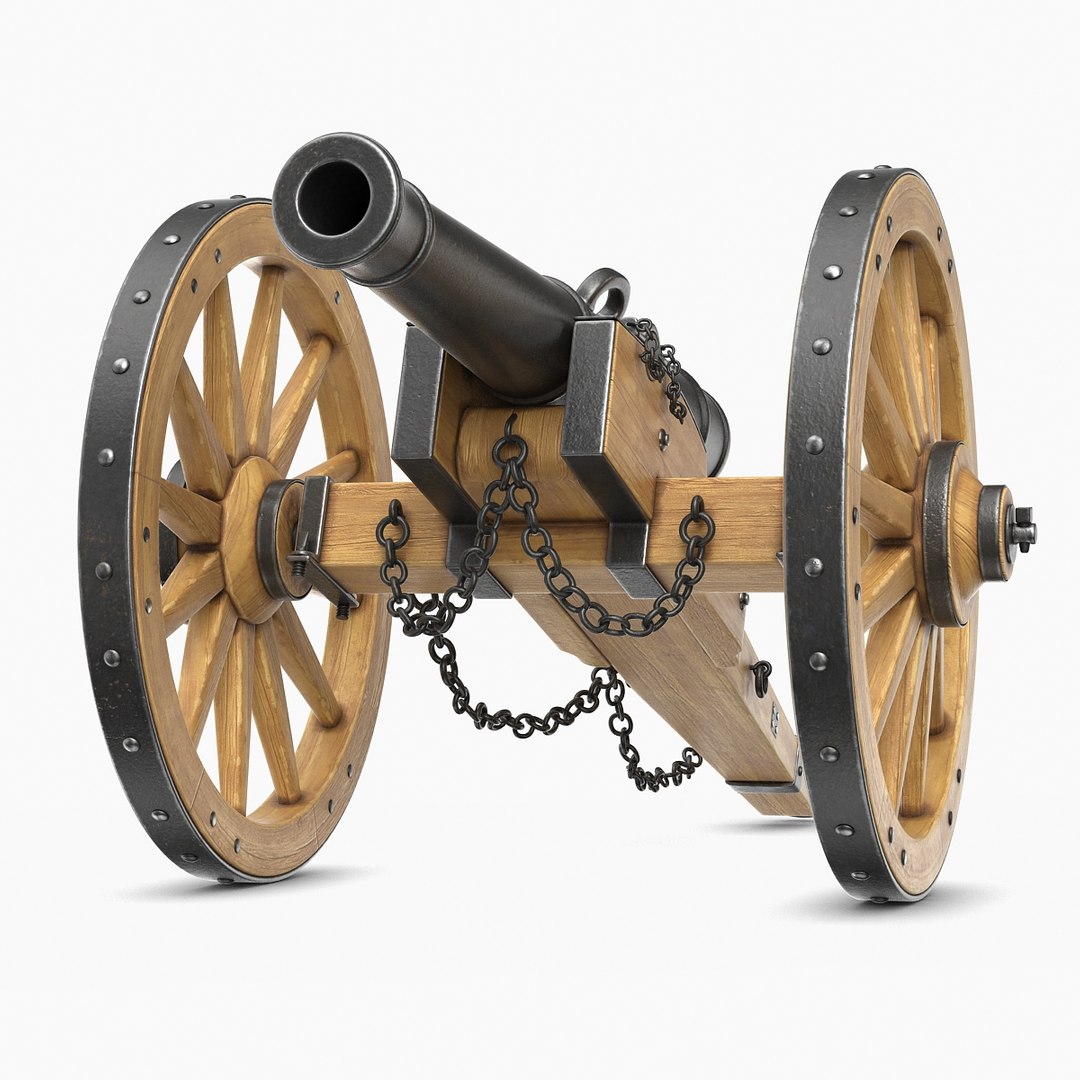 Field Cannon 3d Model