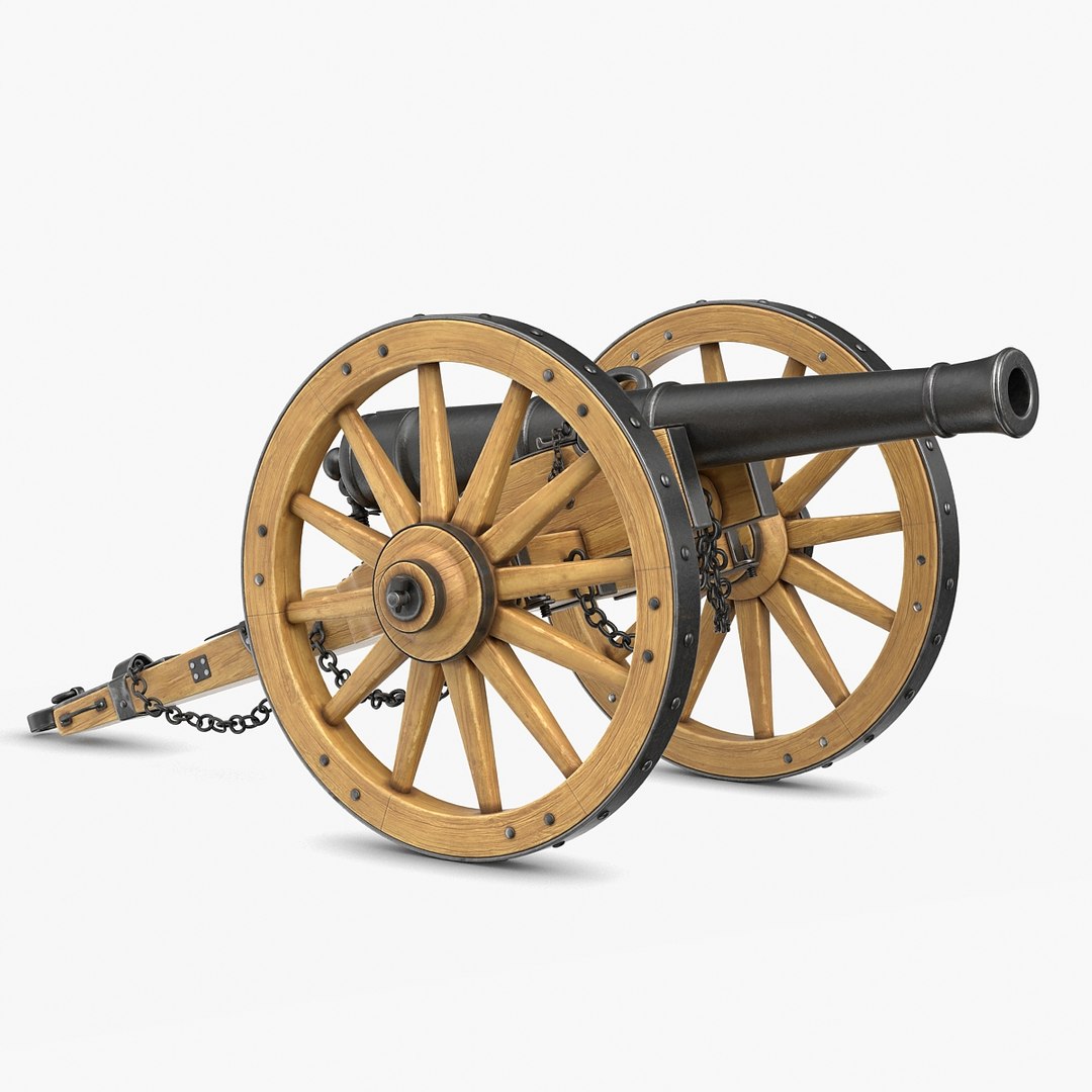 Field Cannon 3d Model