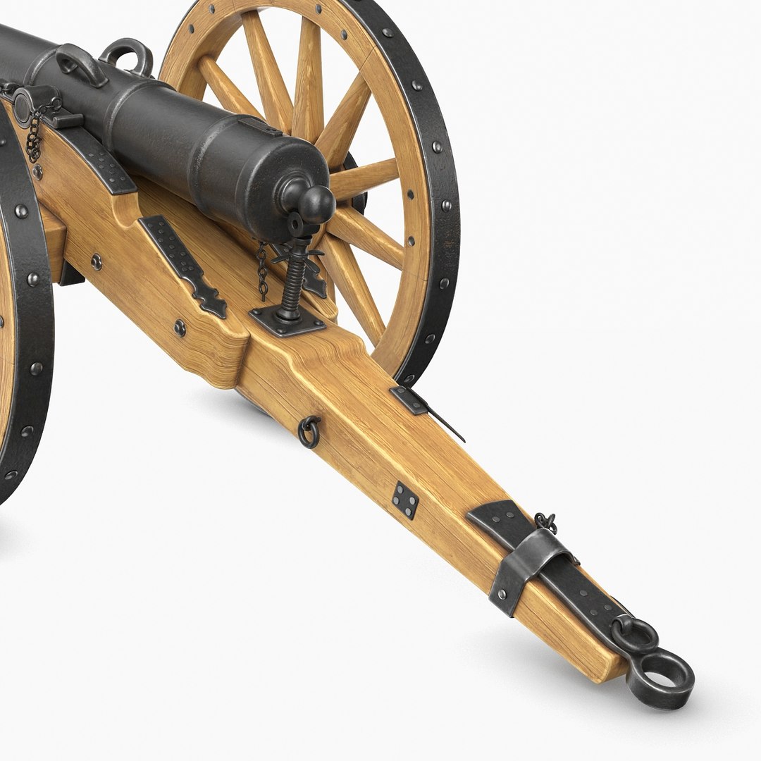 field cannon 3d model