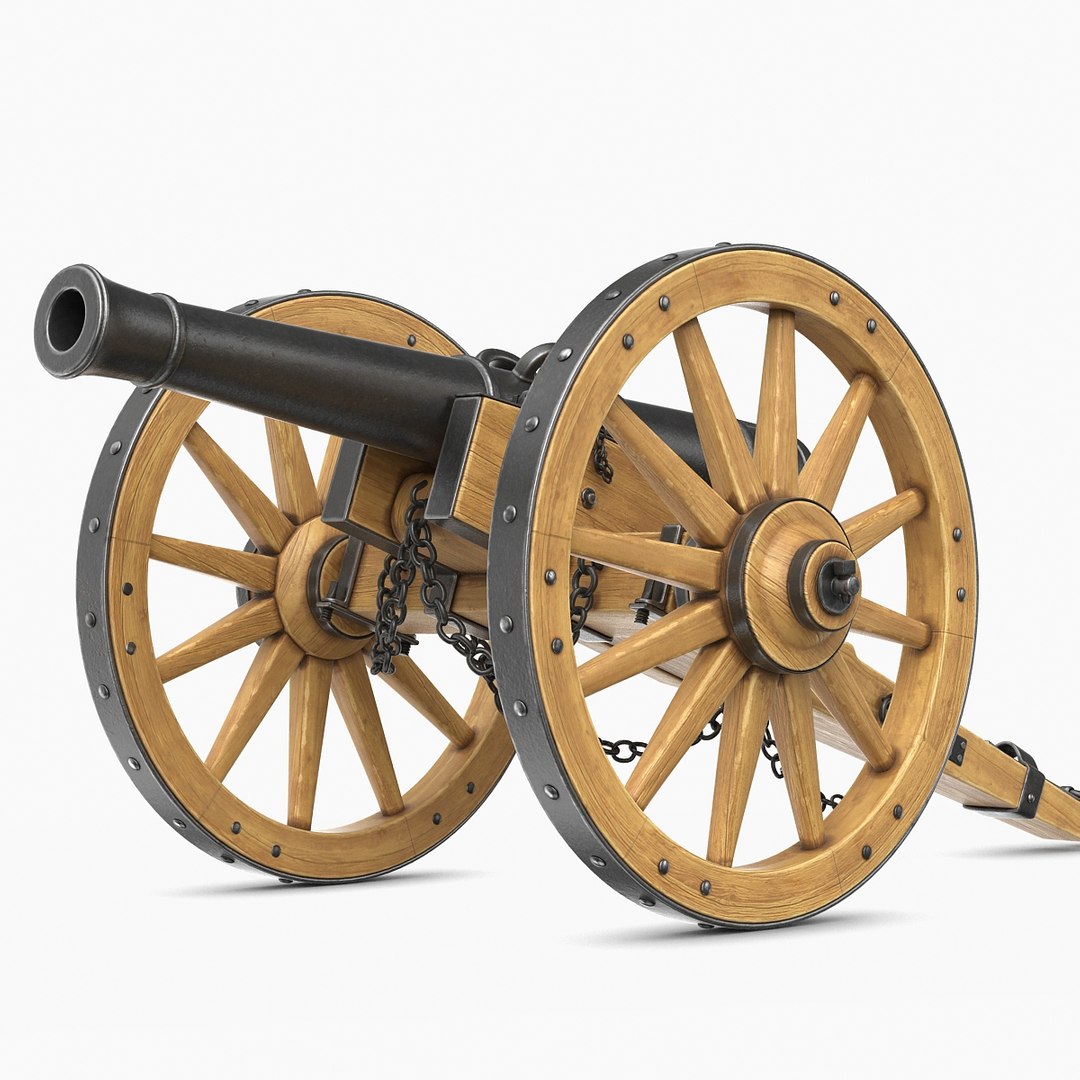 Field Cannon 3d Model