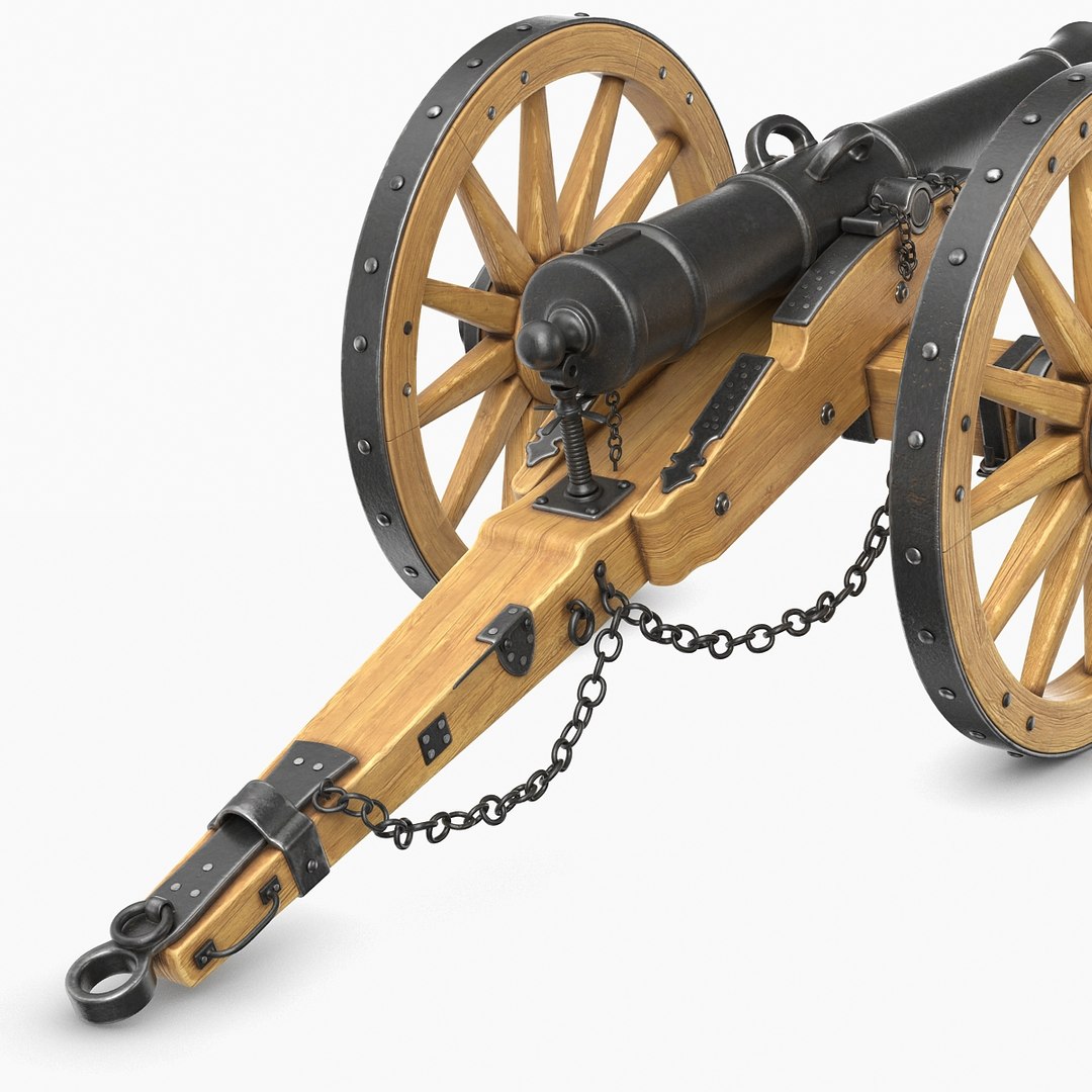 field cannon 3d model
