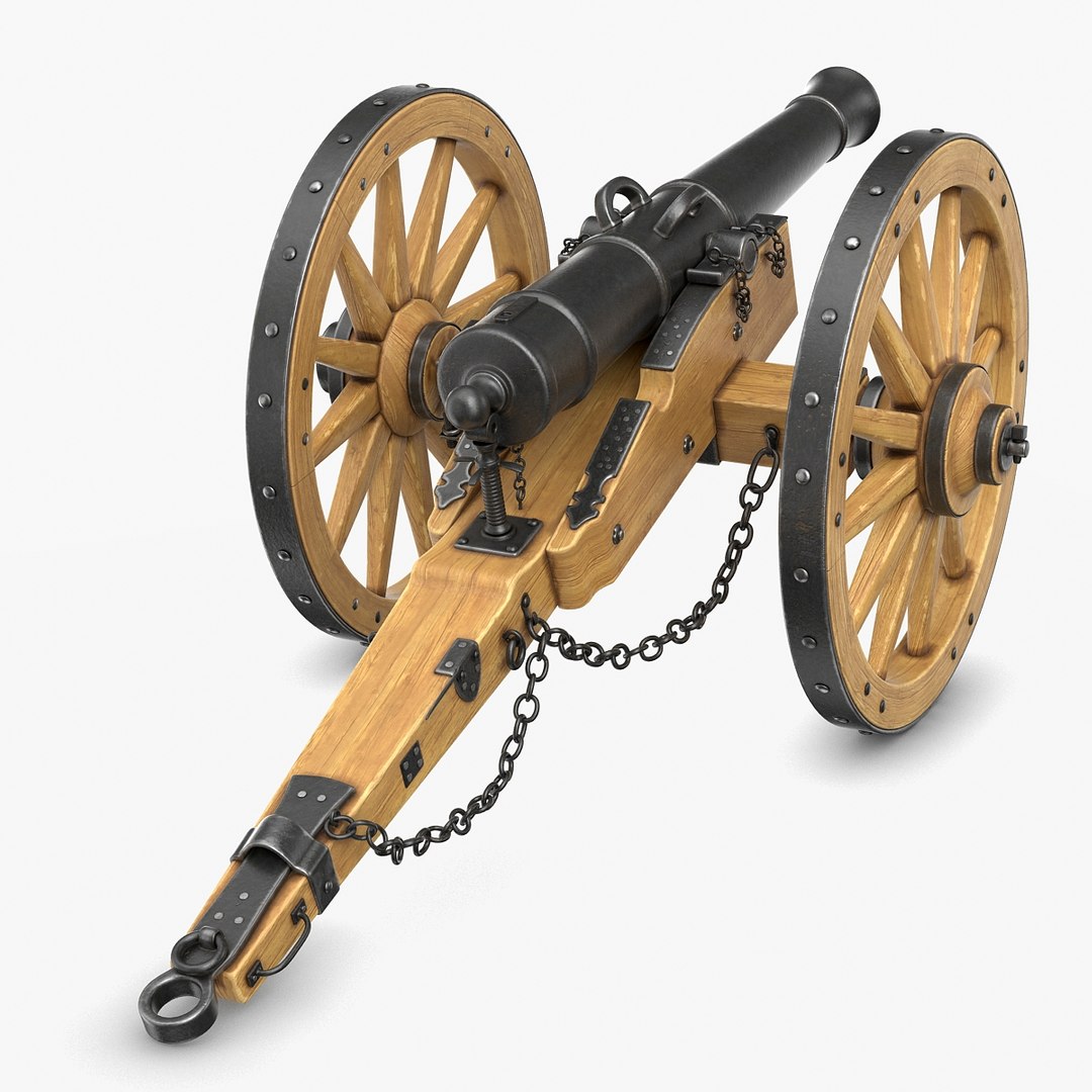 Field Cannon 3d Model