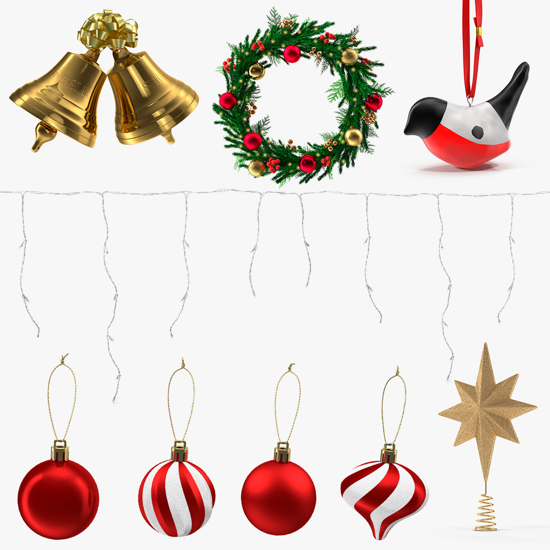 3D Christmas Decor Collection 3 model - TurboSquid 1828961