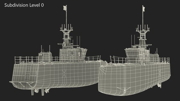 3D unmanned ship model - TurboSquid 1704132