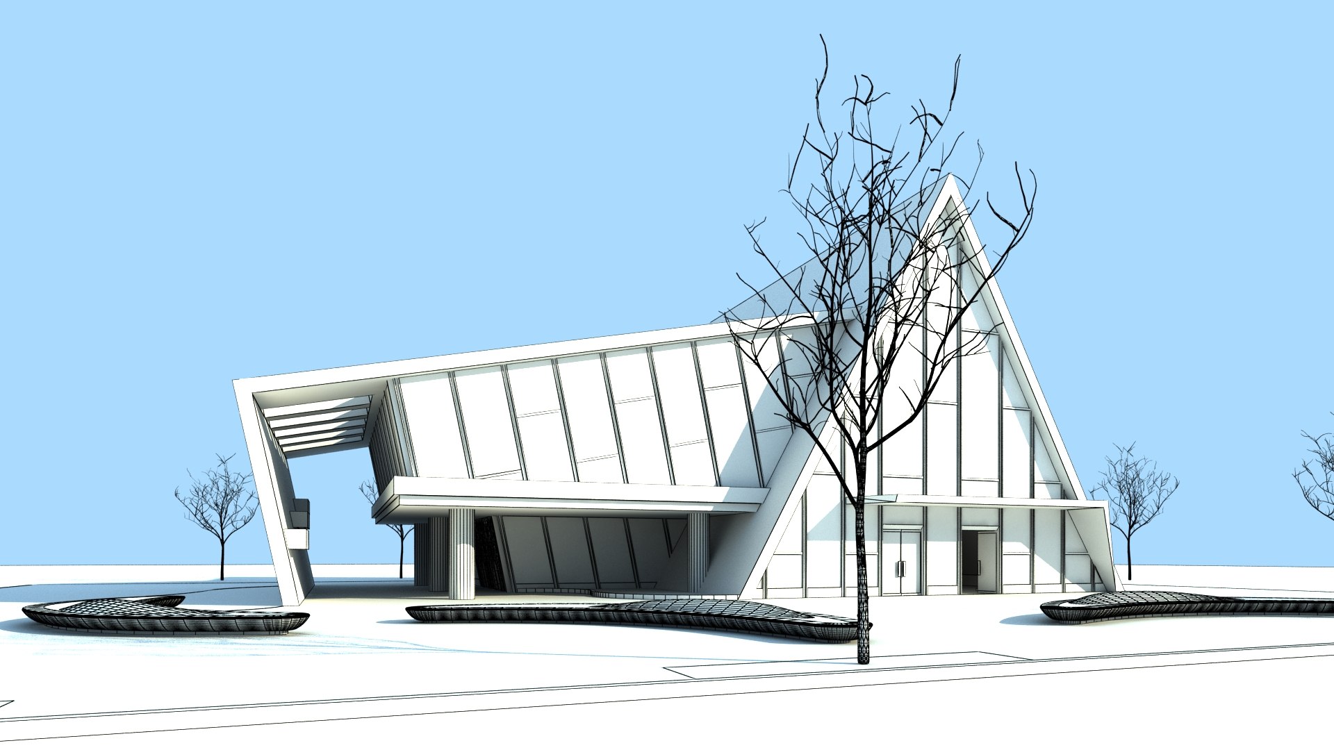Modern Building Collection 01 3D Model - TurboSquid 1964953