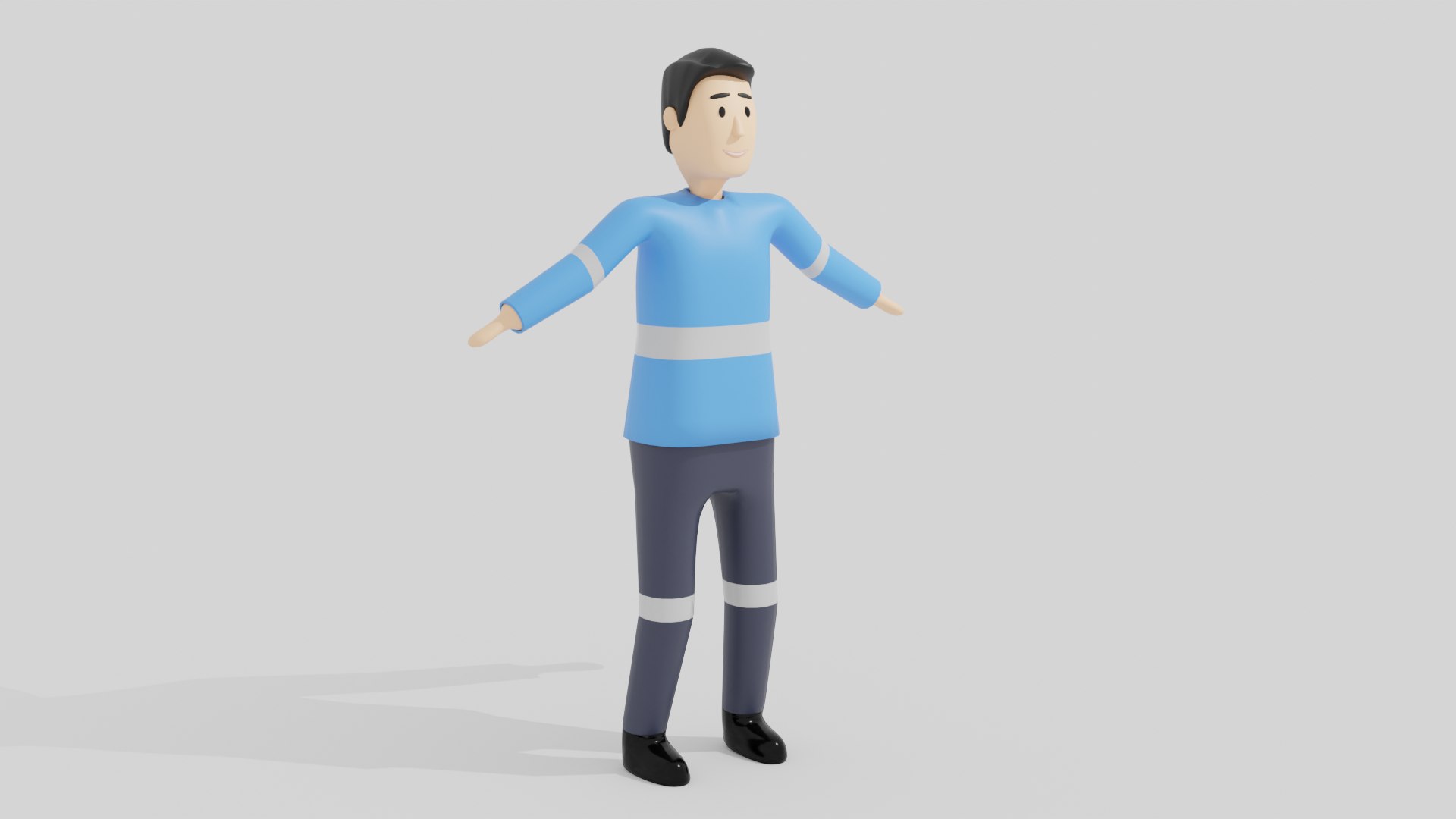 Poly Man Character with Clothes Low-poly model - TurboSquid 2181151