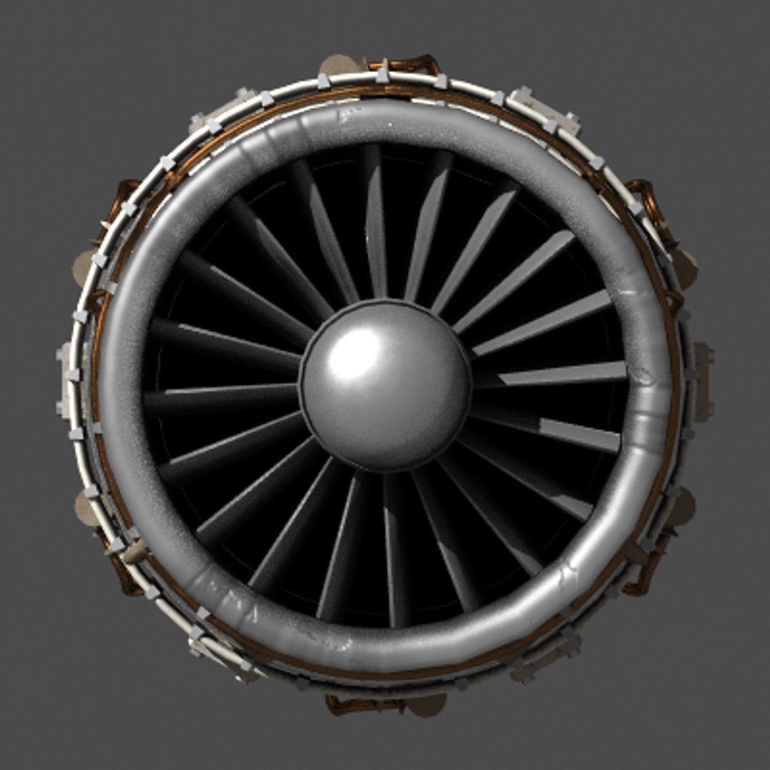 Sci Fi Jet Engine 3d Model