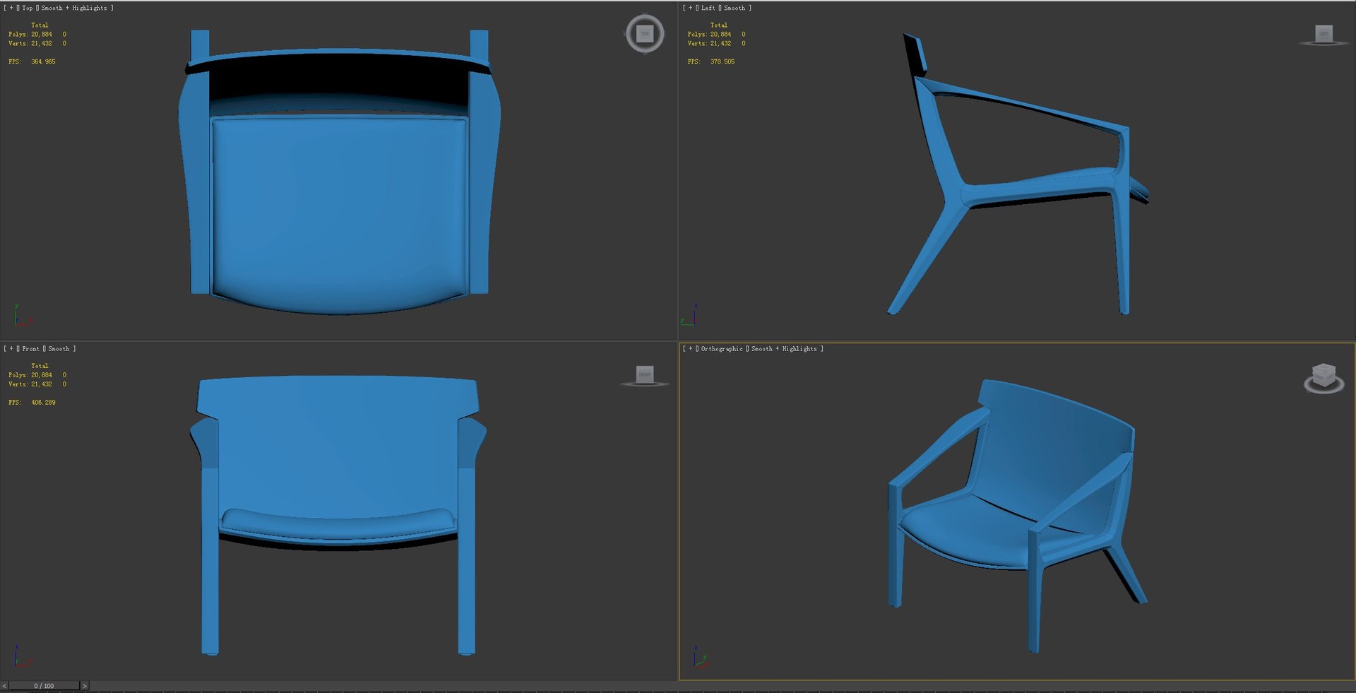 Linna-armchair 3d Model