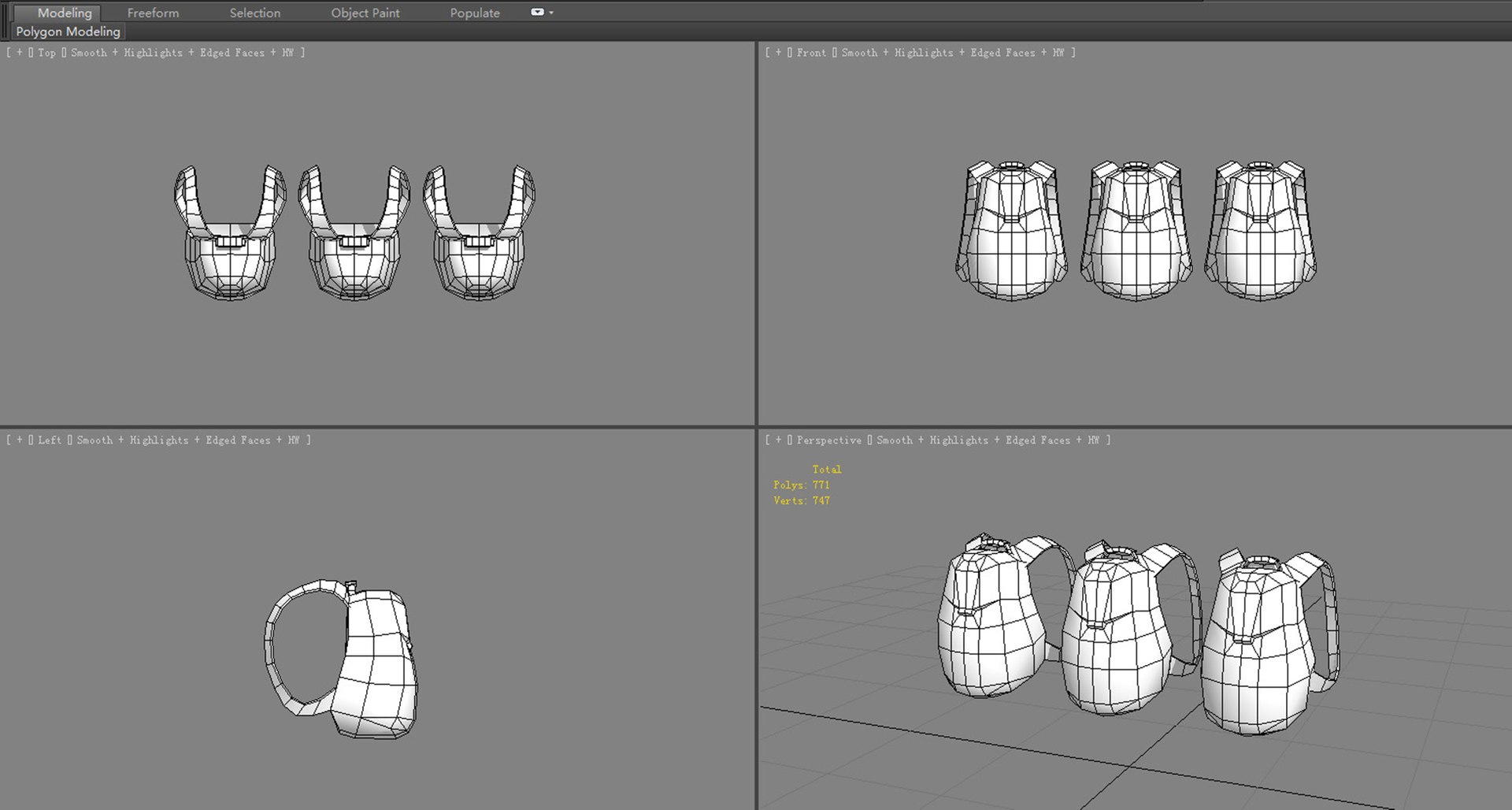 3D Cartoon sports backpack - school bag model - TurboSquid 1950396