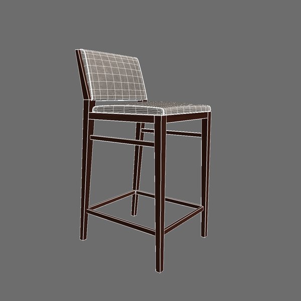 holly designer bar stool 3d model