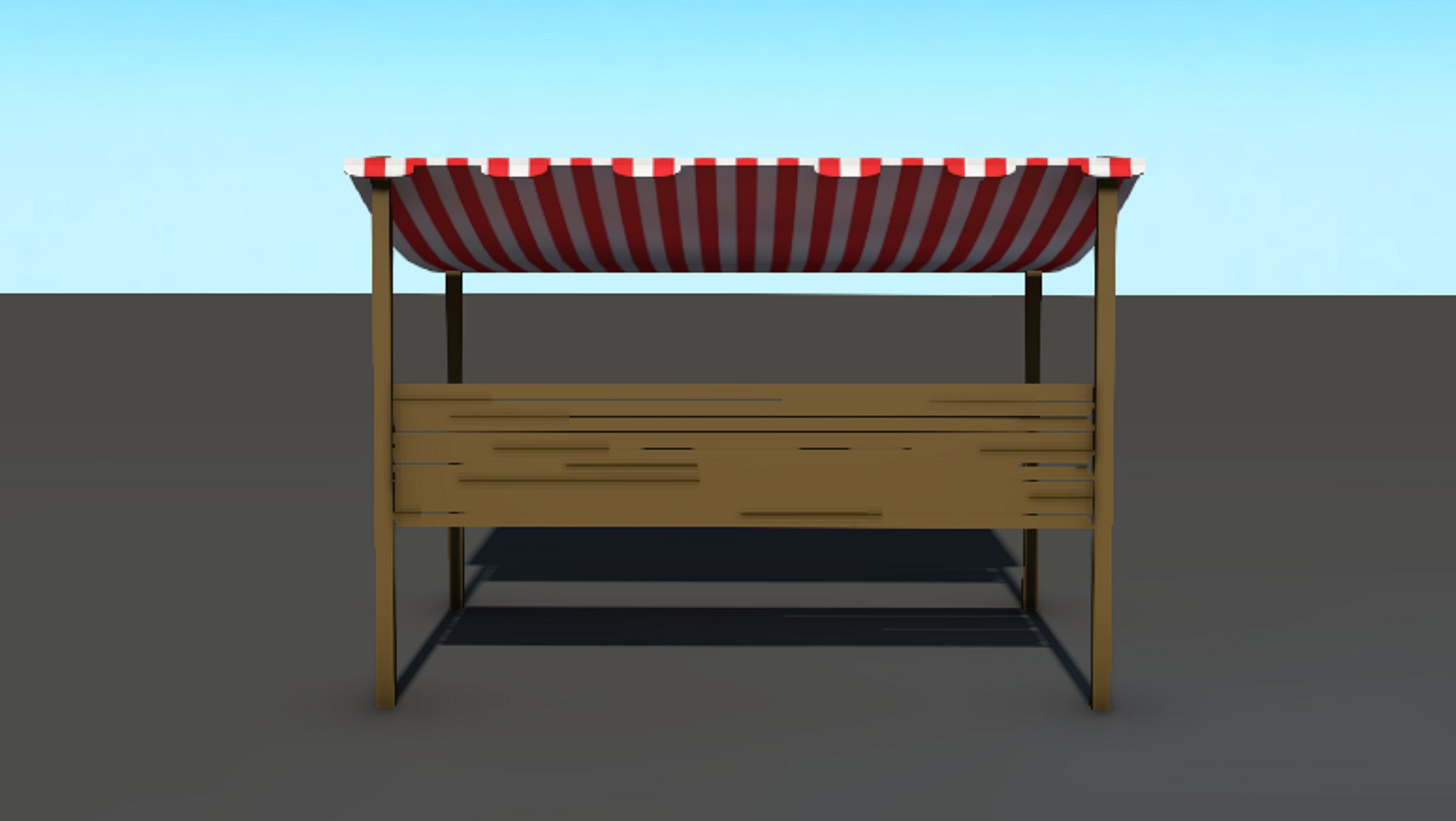 3D Model Market Stall - TurboSquid 1903199