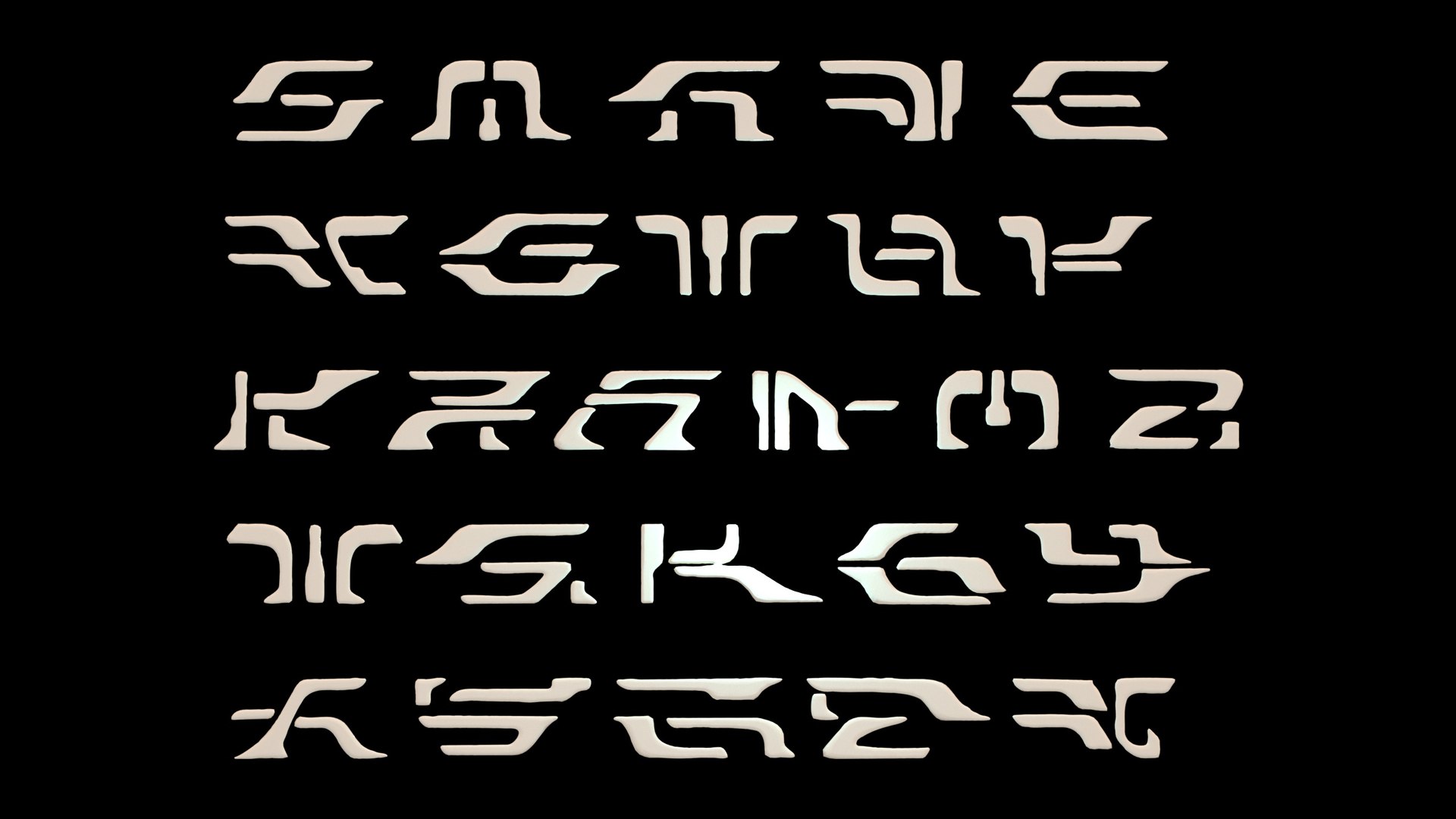 3D 3D Alien Alphabet - Mega Pack - TurboSquid 2336101