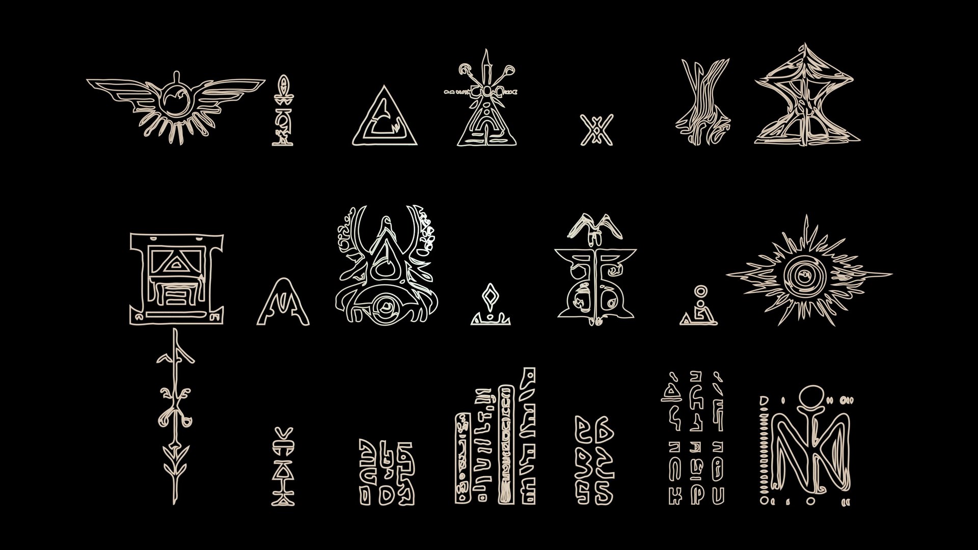3D 3D Alien Alphabet - Mega Pack - TurboSquid 2336101