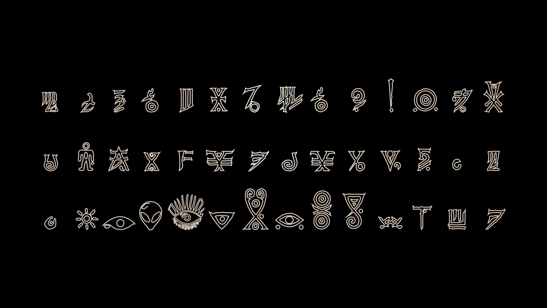 3D 3D Alien Alphabet - Mega Pack - TurboSquid 2336101