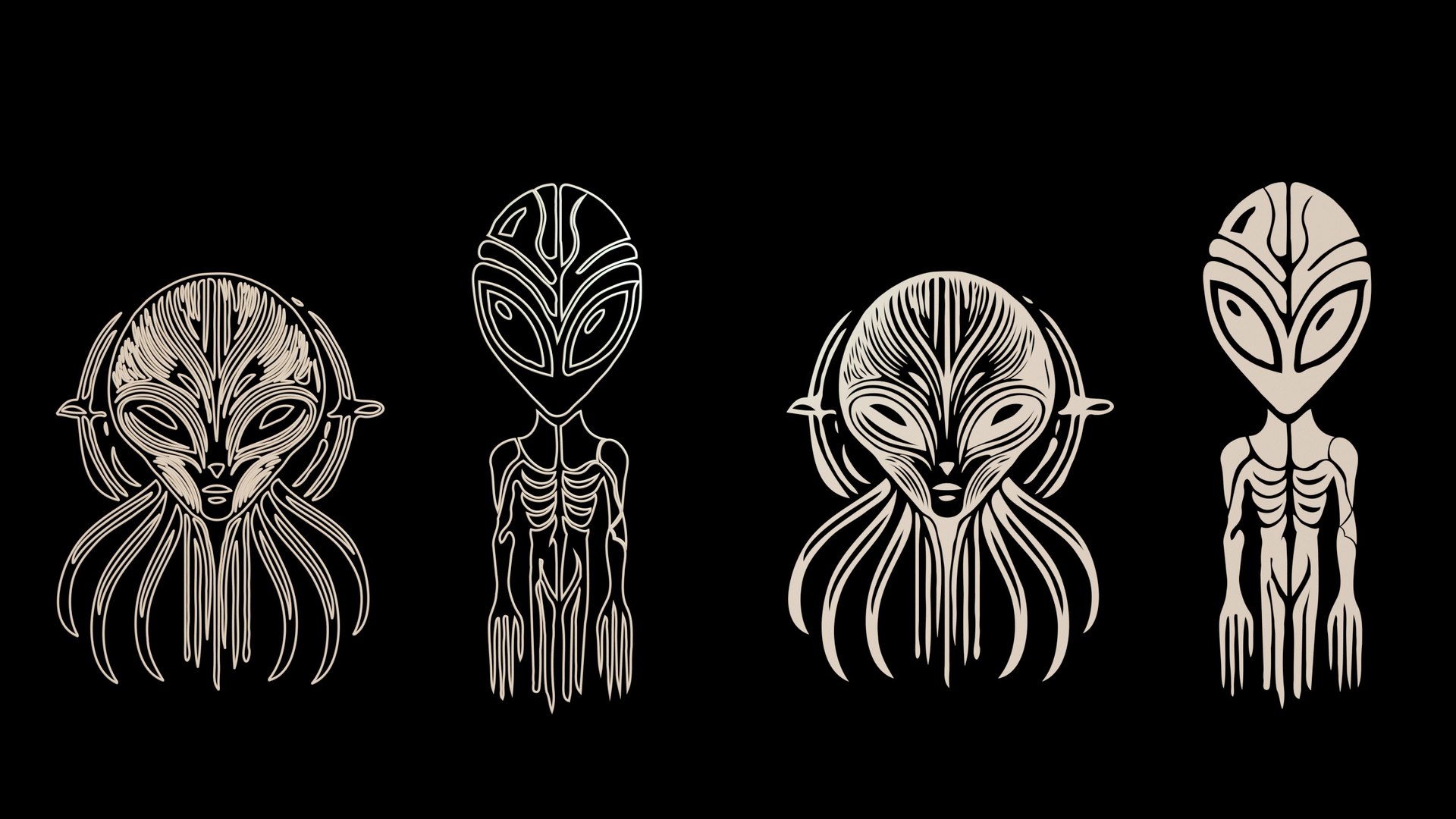 3D 3D Alien Alphabet - Mega Pack - TurboSquid 2336101