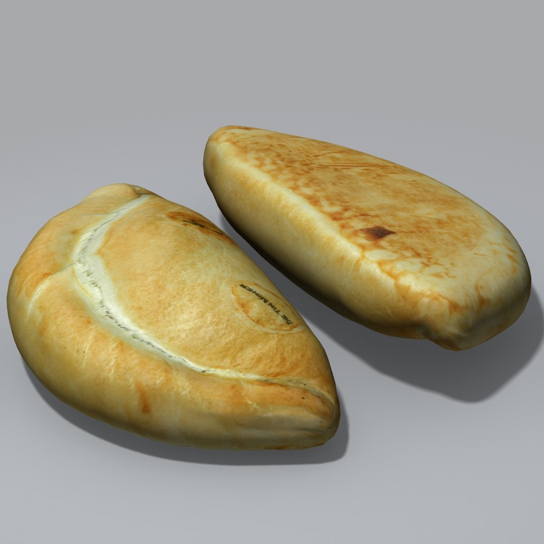 3d Tin Miner Pasty Model