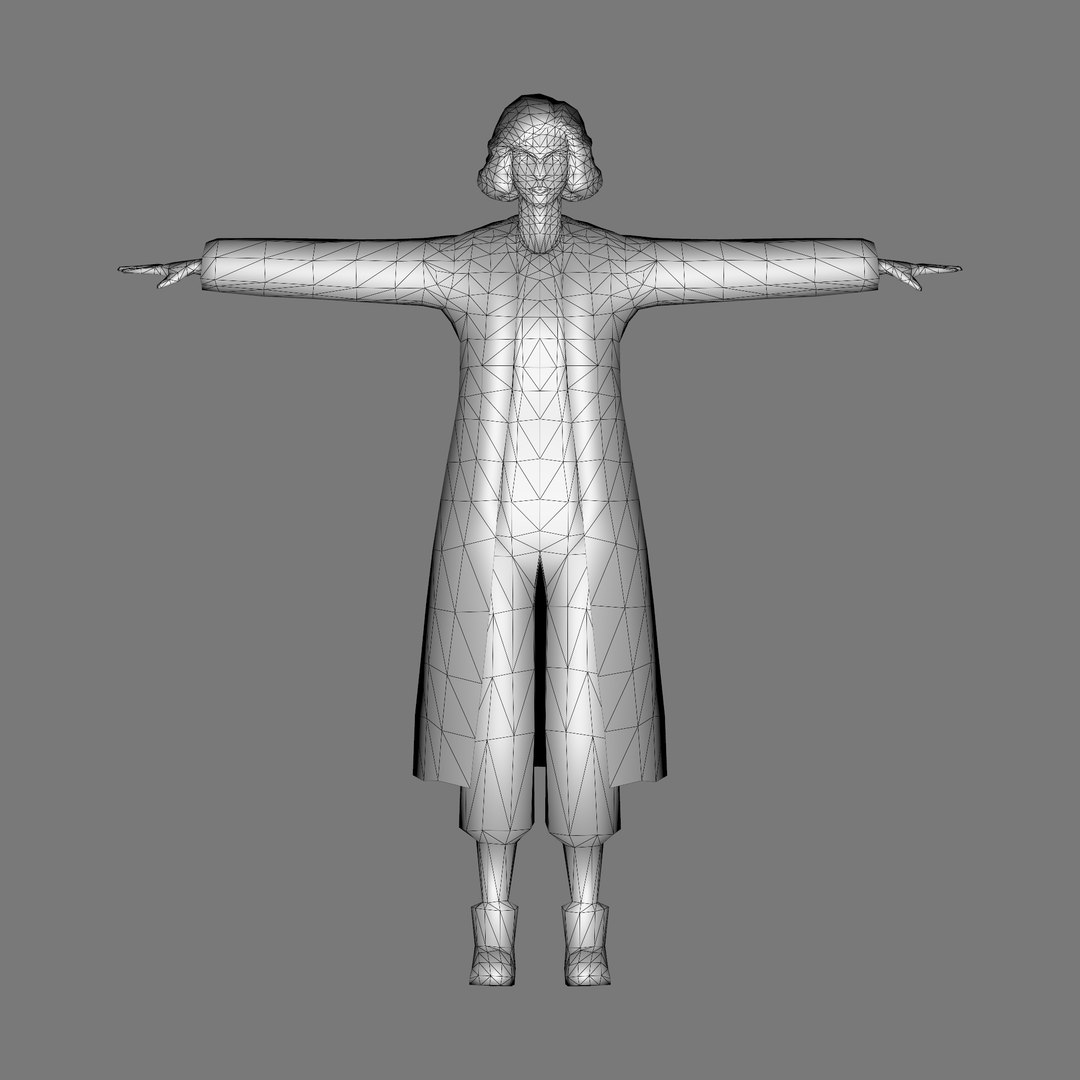 Simply Stylized Female Detective Low-poly 3D Model - TurboSquid 1848697