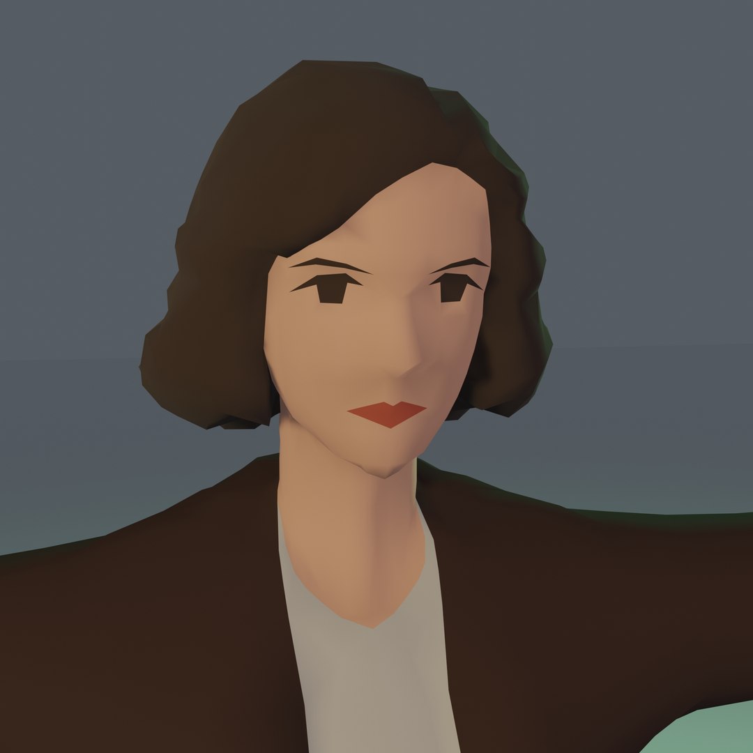 Simply Stylized Female Detective Low-poly 3D Model - TurboSquid 1848697