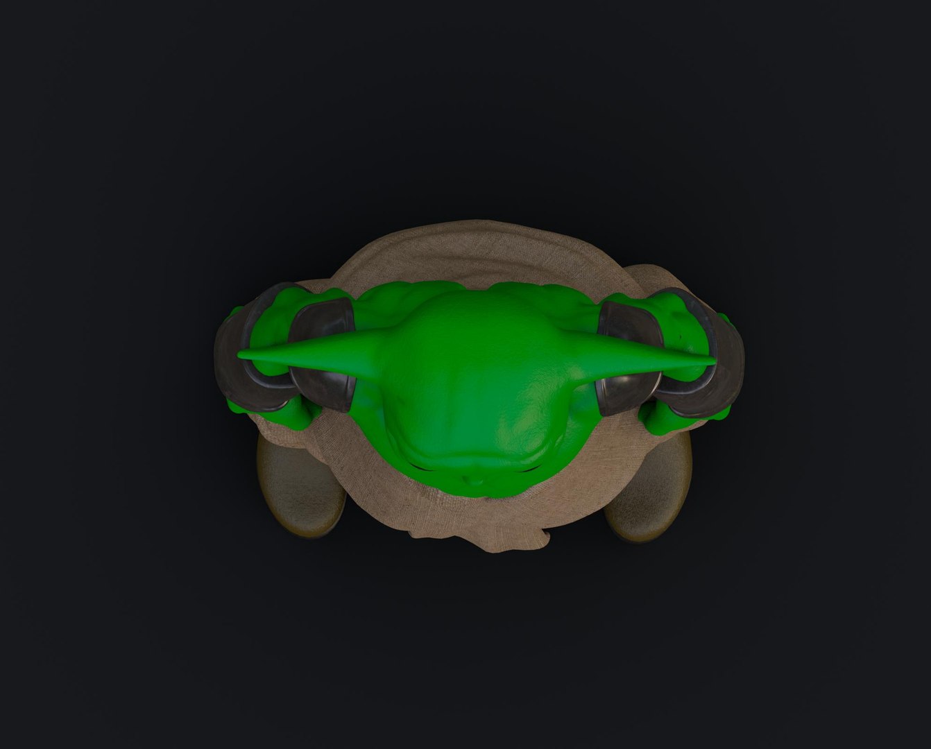 3D Model Muscular Baby Yoda - TurboSquid 2072930