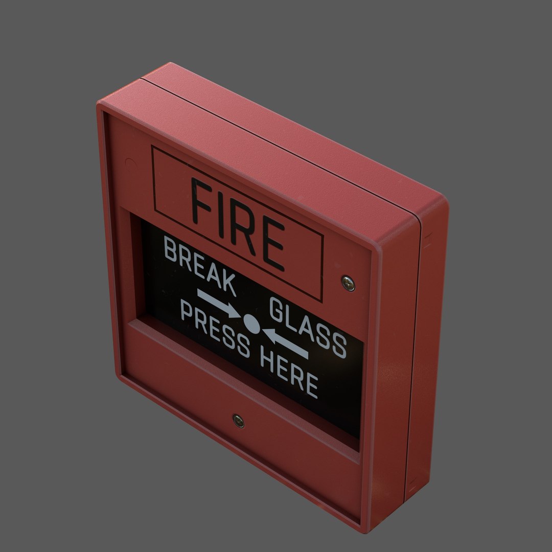 Fire Alarm Activation Device 3D Model - TurboSquid 2148258