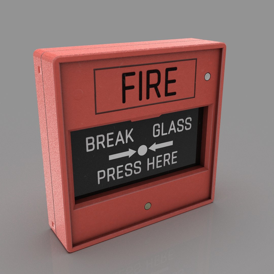 Fire Alarm Activation Device 3D Model - TurboSquid 2148258