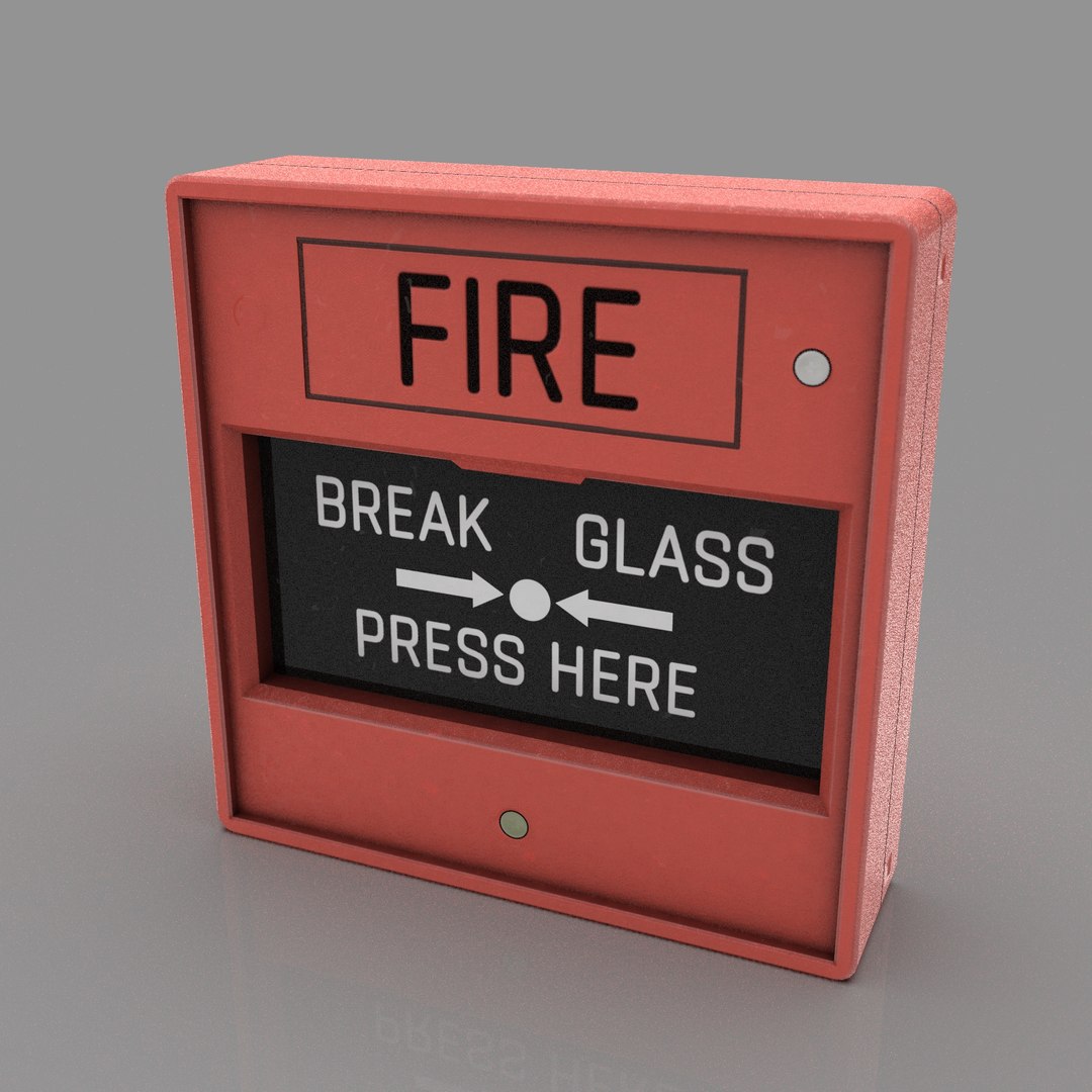 Fire Alarm Activation Device 3D Model - TurboSquid 2148258