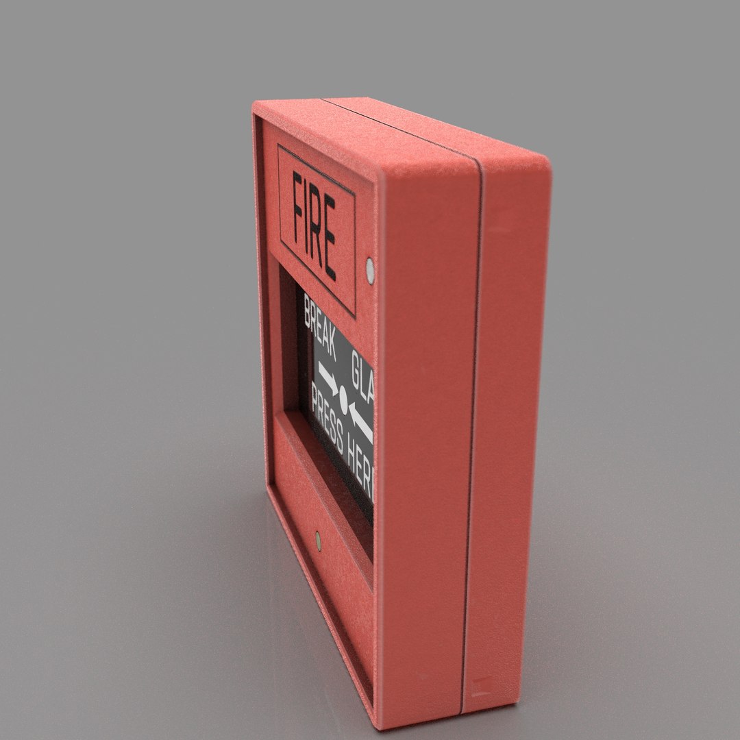 Fire Alarm Activation Device 3D Model - TurboSquid 2148258