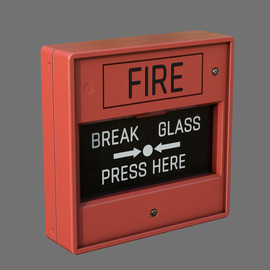 Fire Alarm Activation Device 3D Model - TurboSquid 2148258